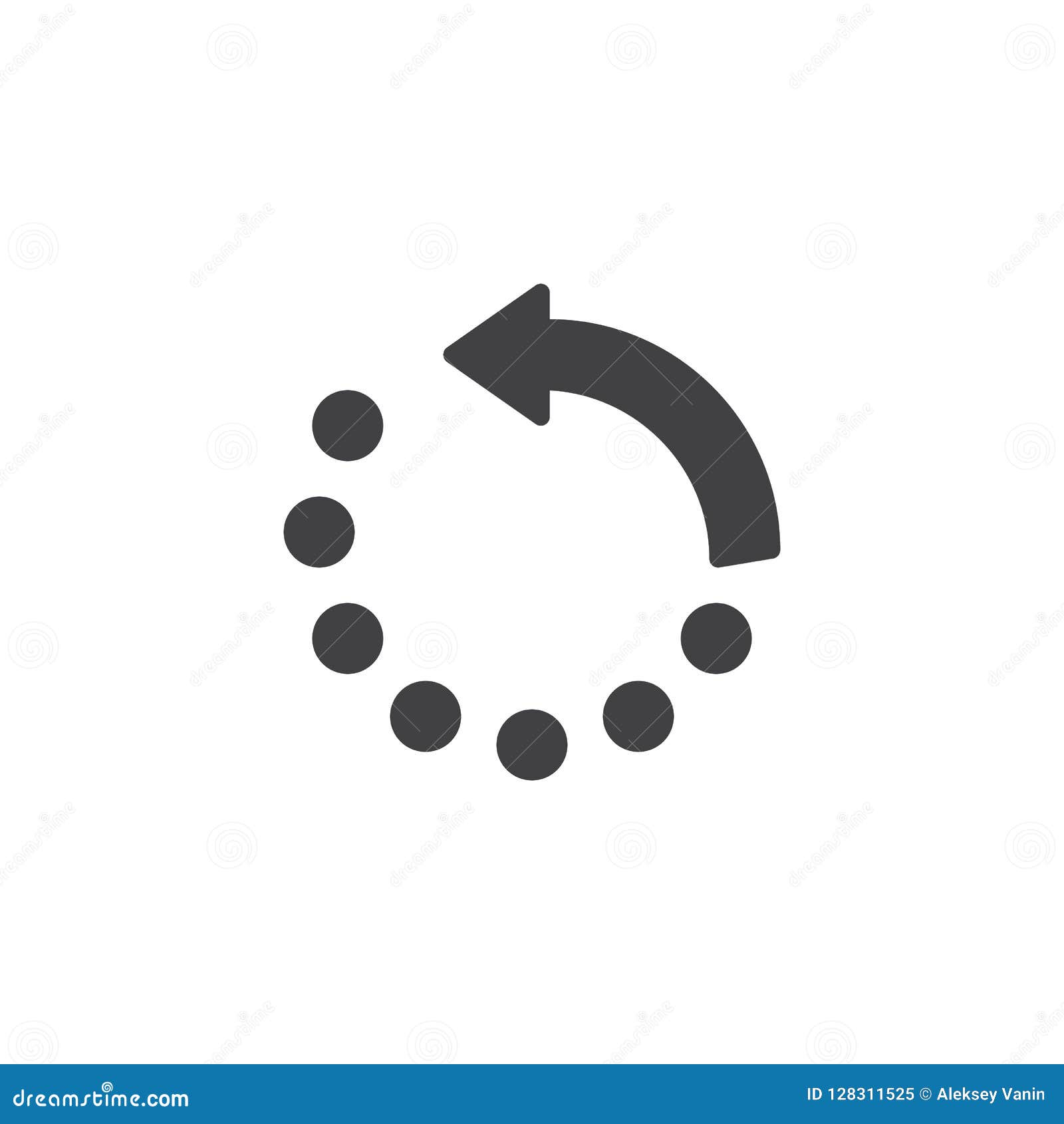 Rotate arrow vector icon stock vector. Illustration of arrow - 128311525 Rotate arrow vector icon stock vector. Illustration of arrow - 128311525