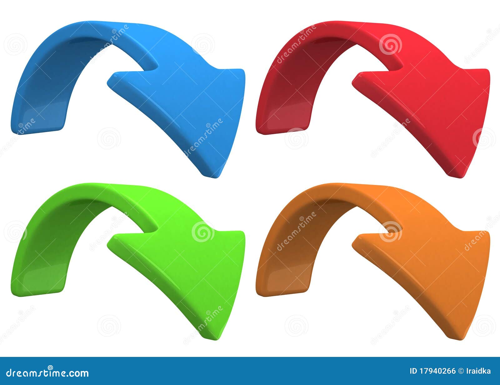 Rotate the blue arrow stock illustration. Illustration of flowing ...
