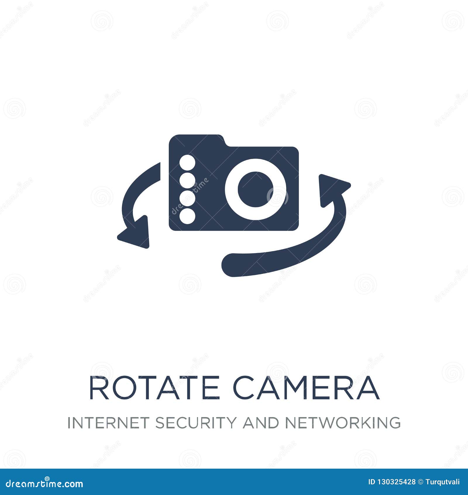 Rotate Camera Icon. Trendy Flat Vector Rotate Camera Icon on White ...