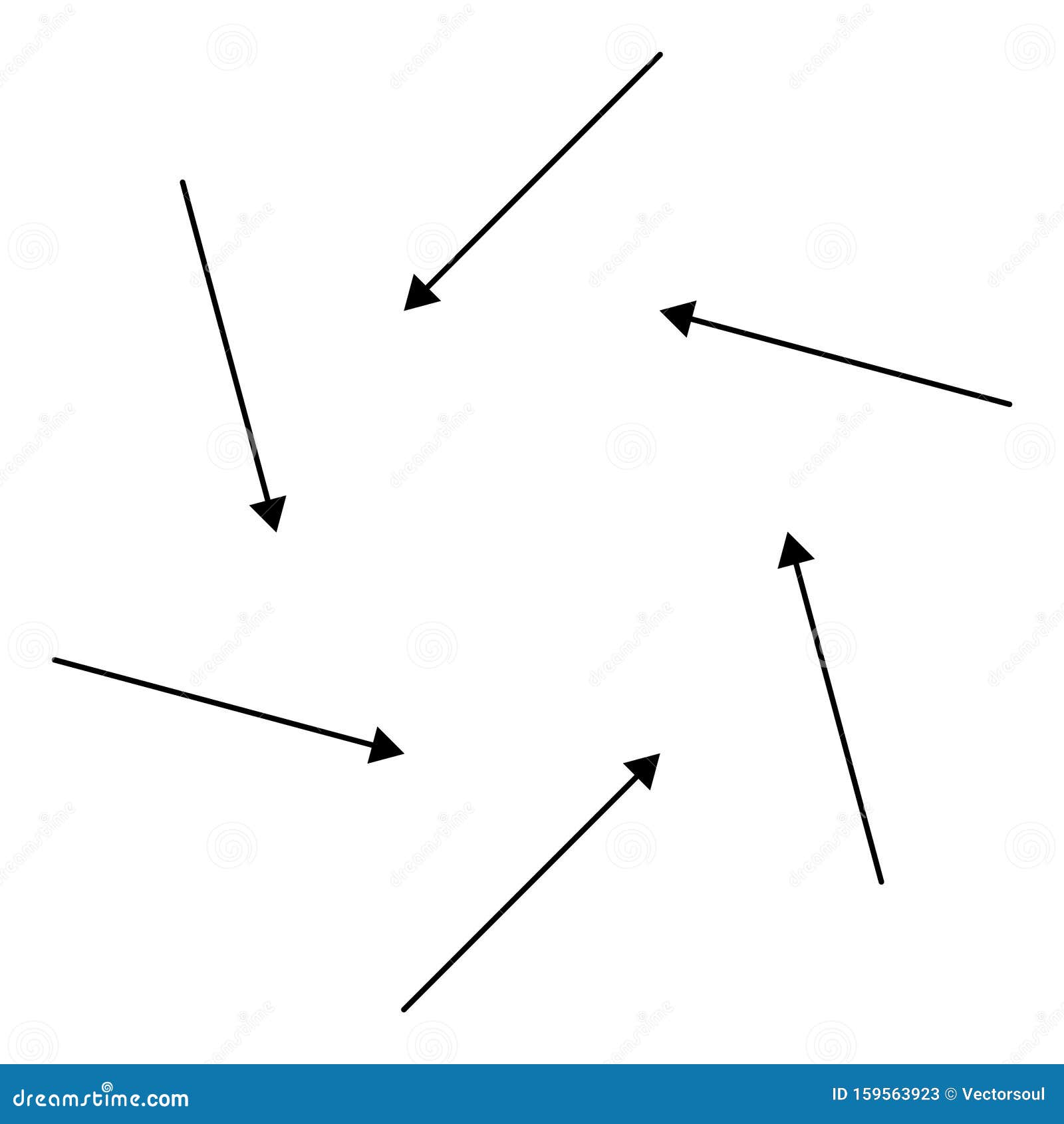 Rotate Circular, Radial Arrows For Cycle, Iteration Concepts. Concentric Pointers For Process ...