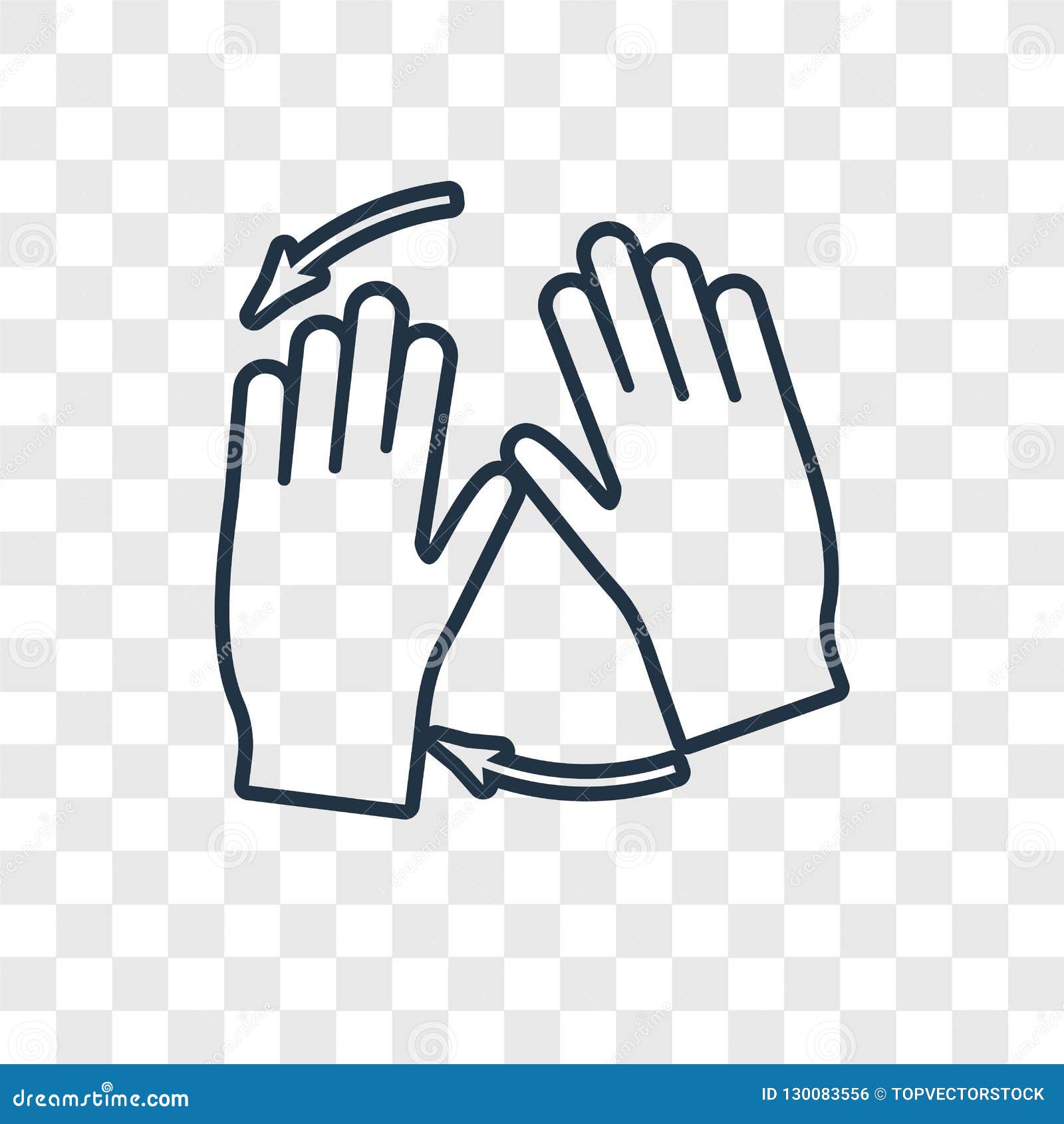 Rotate Concept Vector Linear Icon Isolated on Transparent Background ...