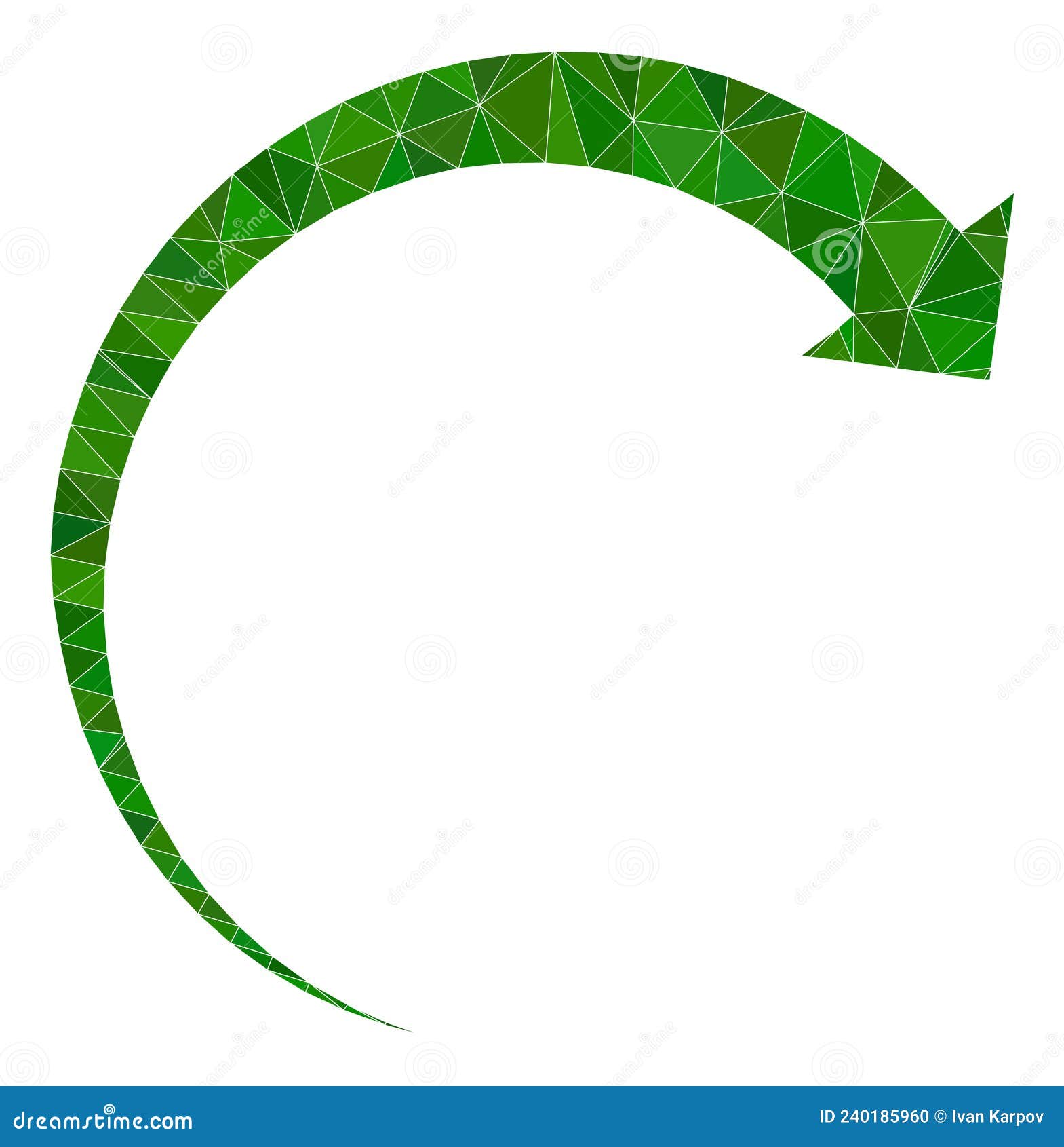 Rotate Forward Triangle Mocaic Icon Stock Vector - Illustration of ...