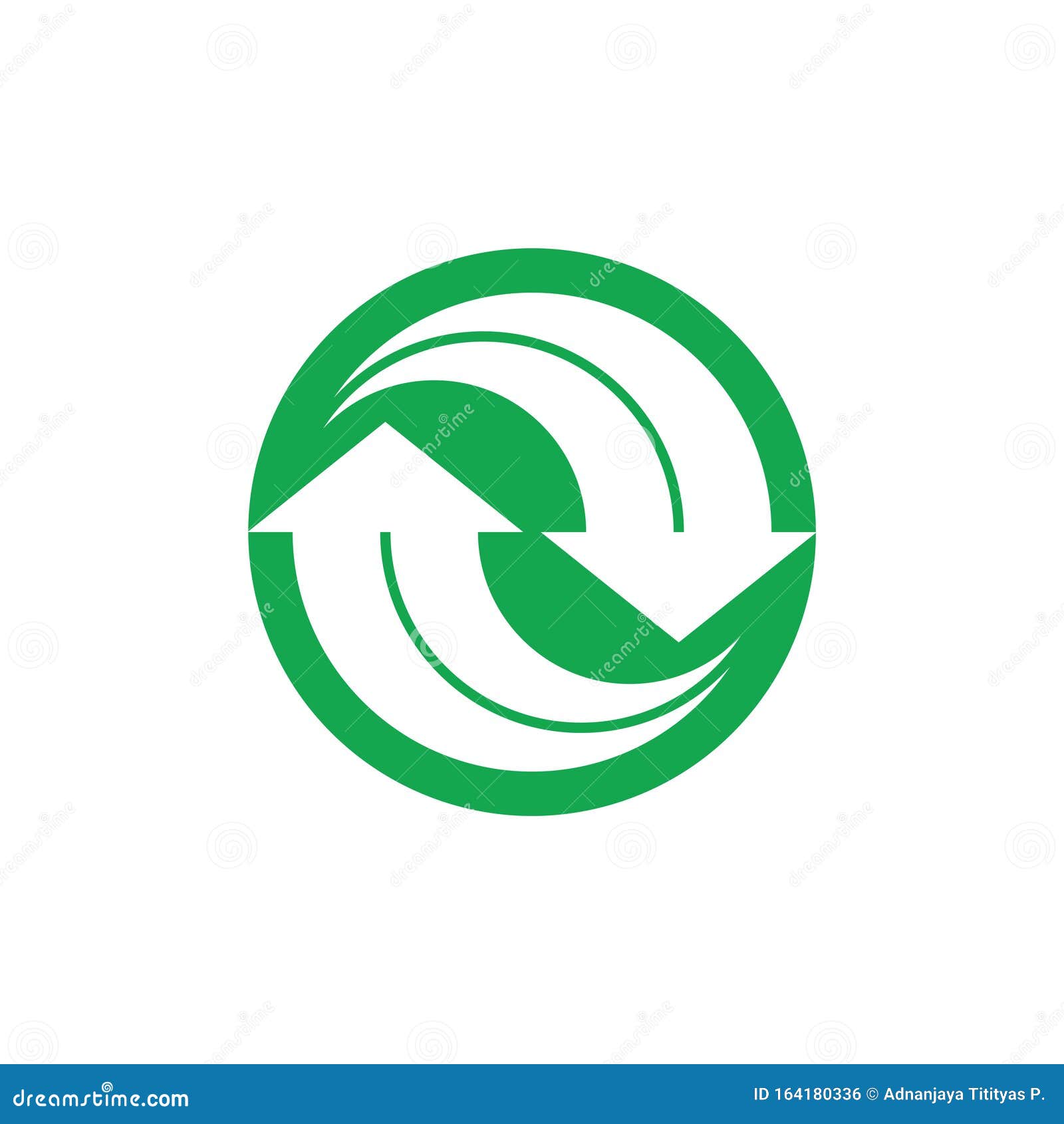 Rotate Geometric Arrow Circle Motion Logo Vector Stock Vector ...