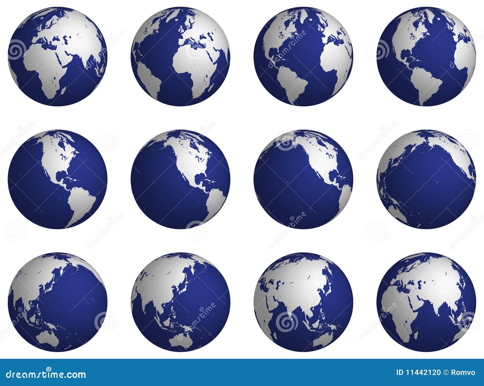 Rotate_globe stock vector. Illustration of card, news - 11442120