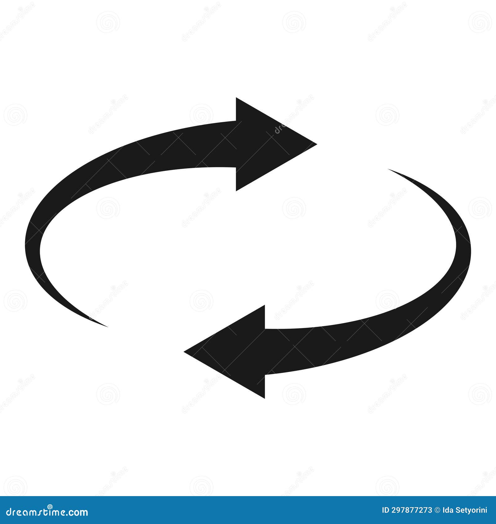 Rotate icon vector stock illustration. Illustration of symbol - 297877273