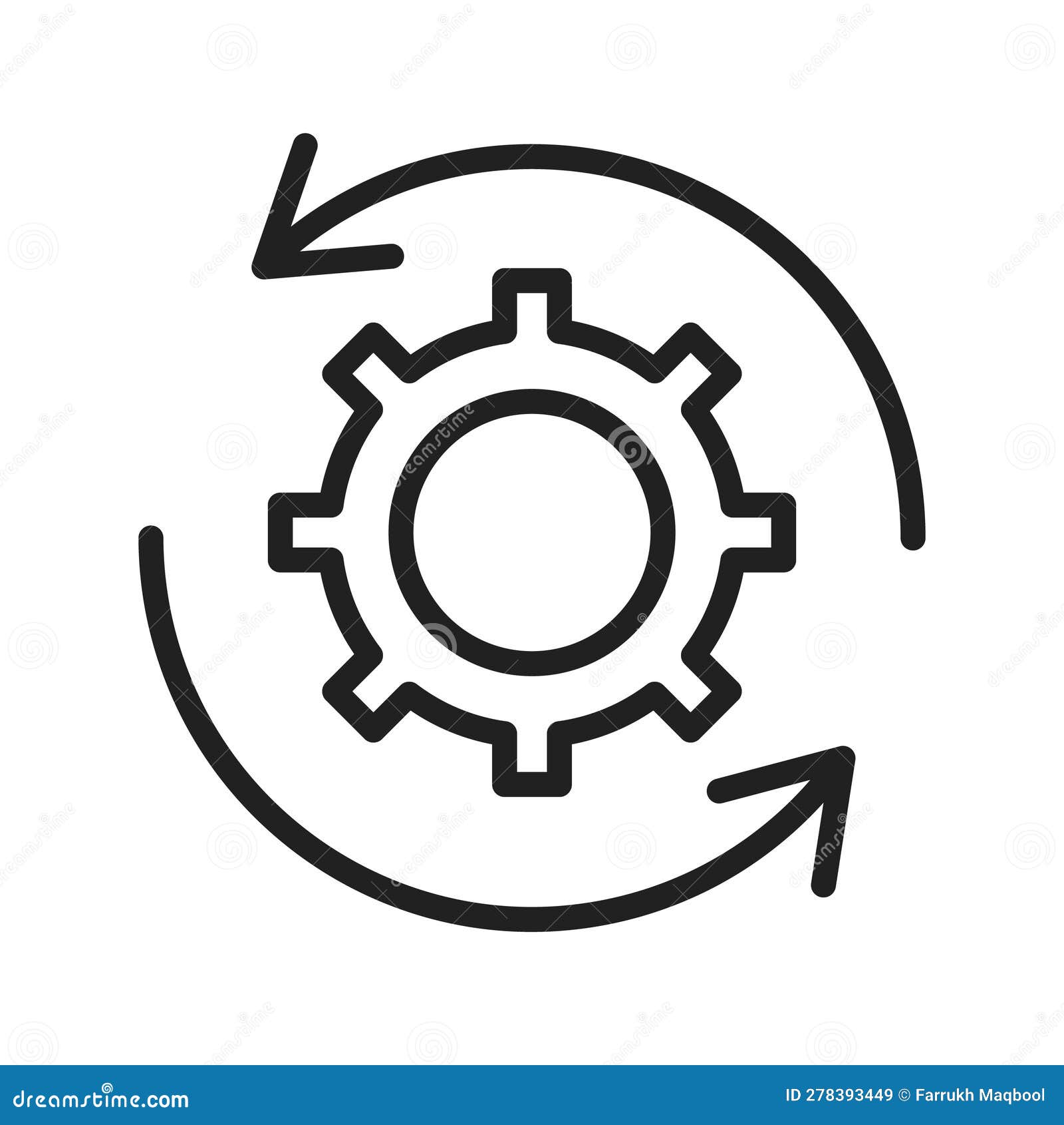 Rotate icon vector image. stock vector. Illustration of rotate - 278393449