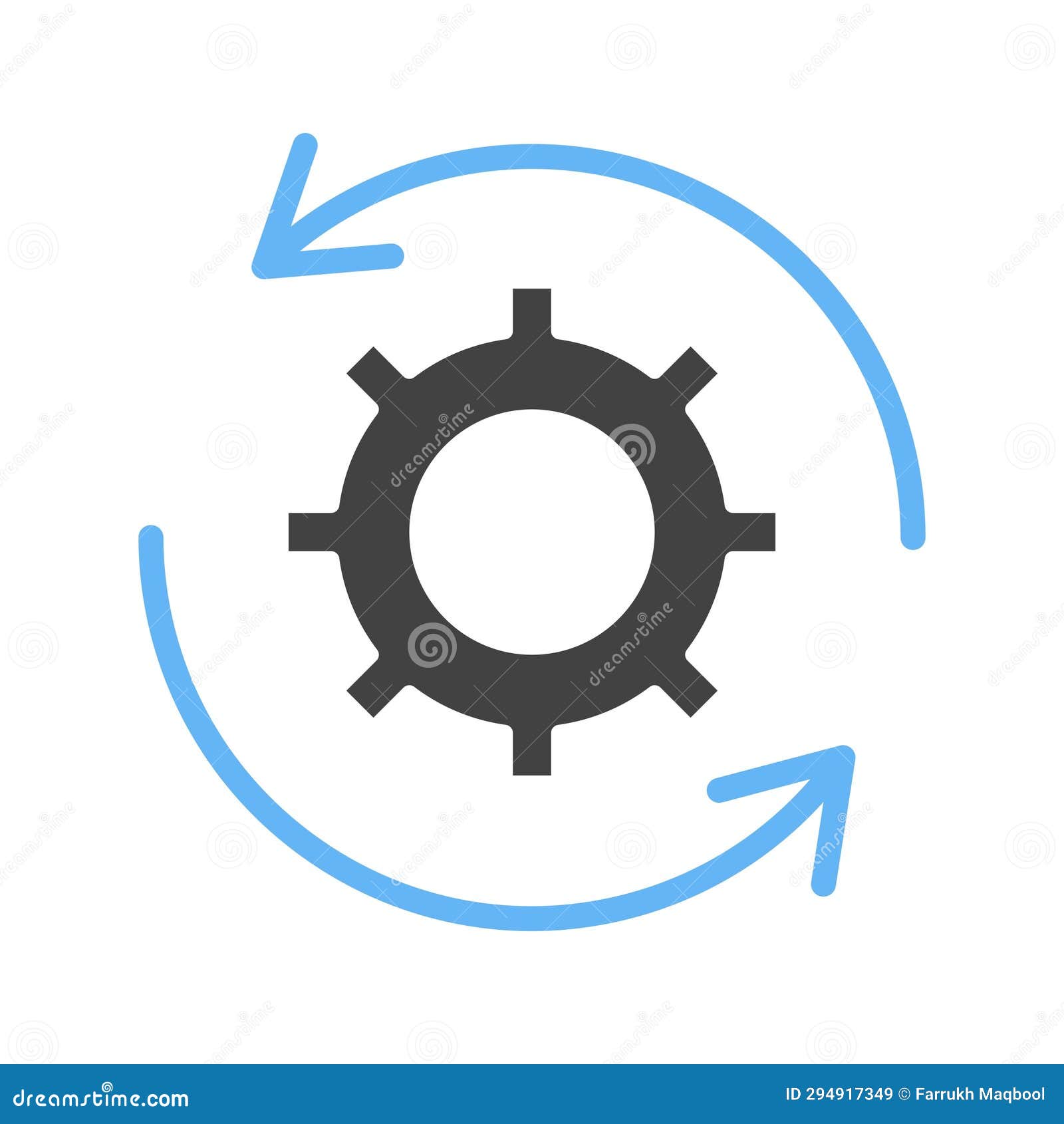 Rotate icon vector image. stock illustration. Illustration of icon ...