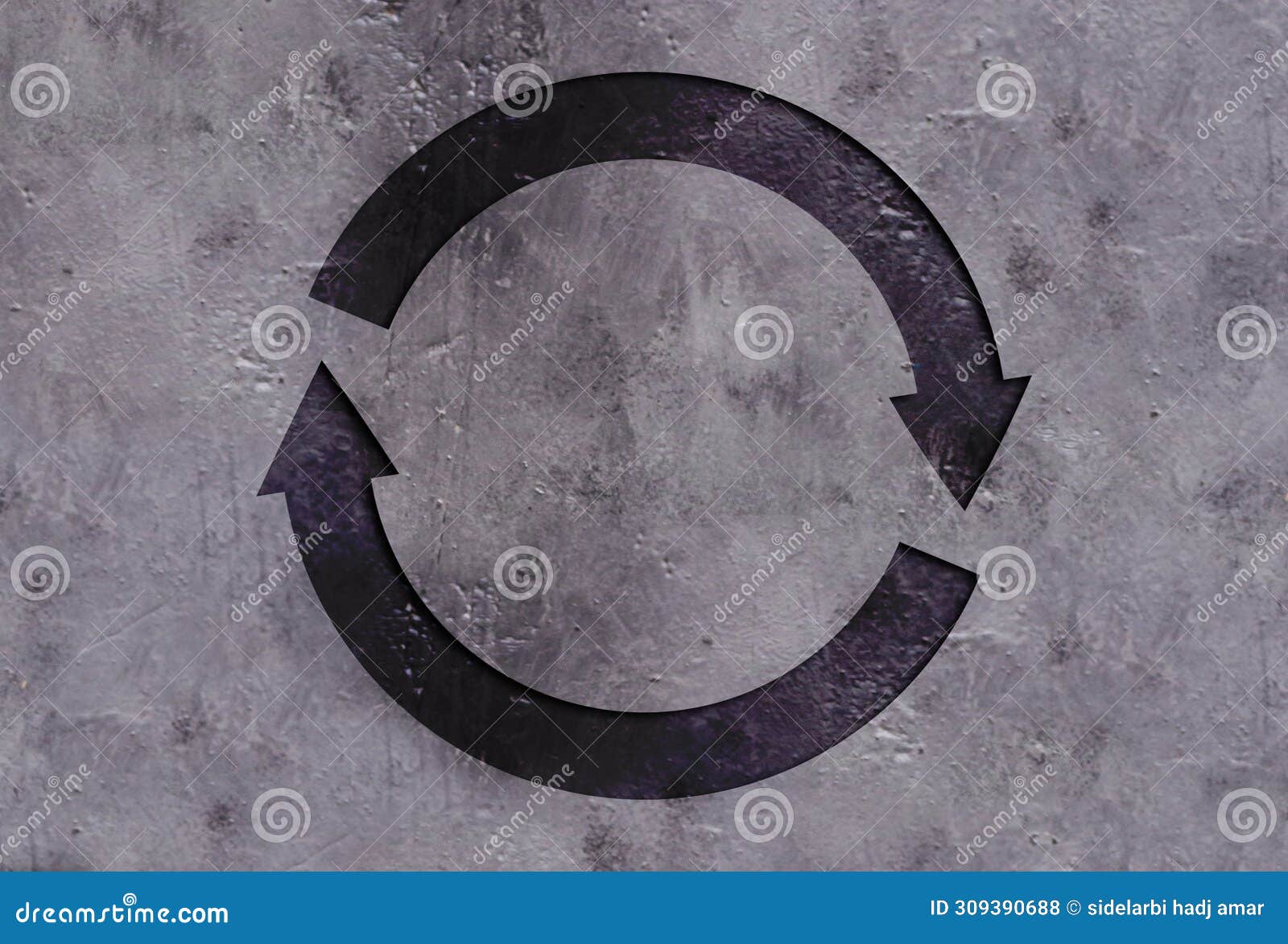 Rotate Orange Symbol on Grey Background Stock Photo - Image of reload ...