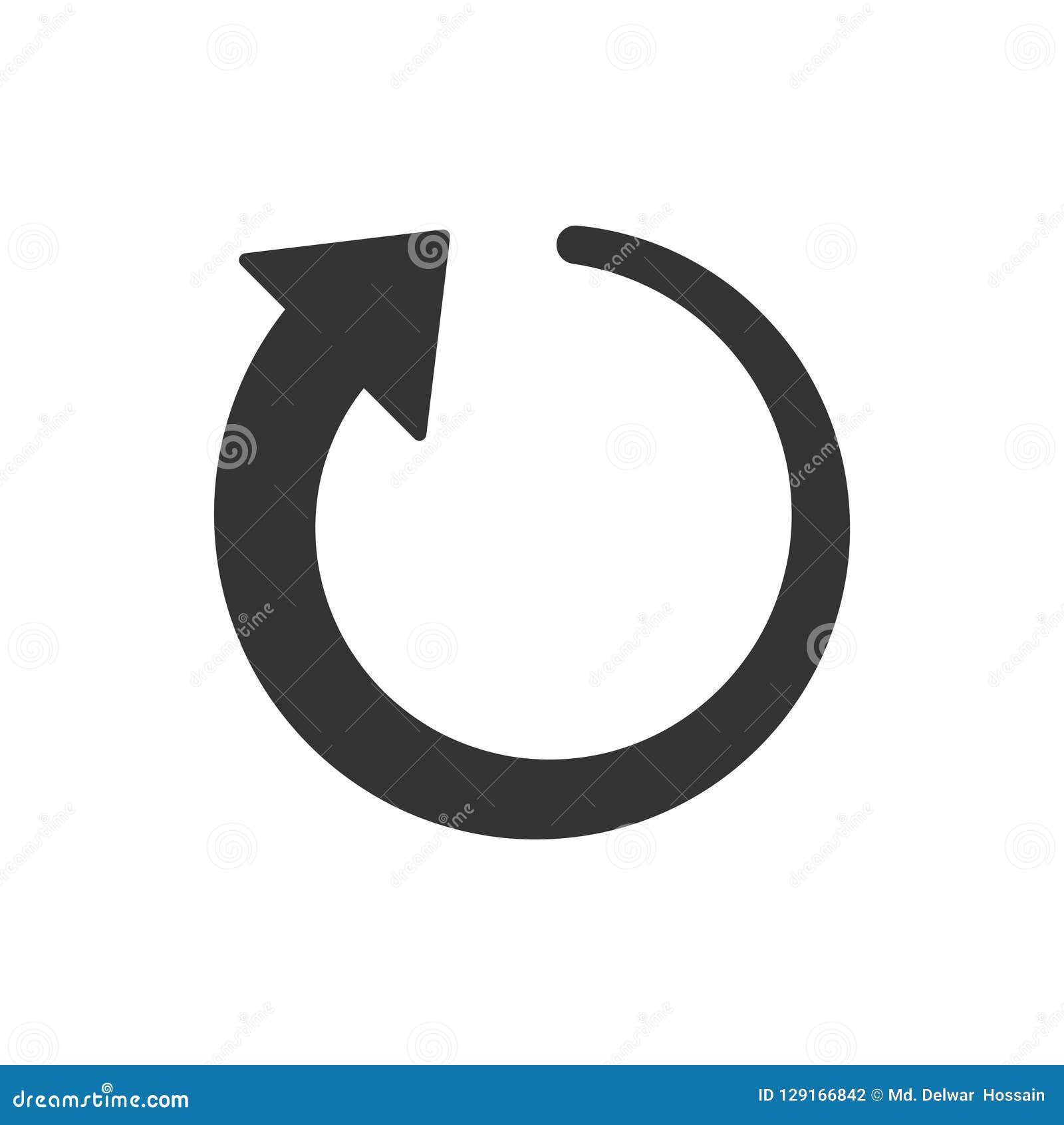 Revert, Rotate, Replay Arrow Icon. Signs And Symbols Can Be Used For ...