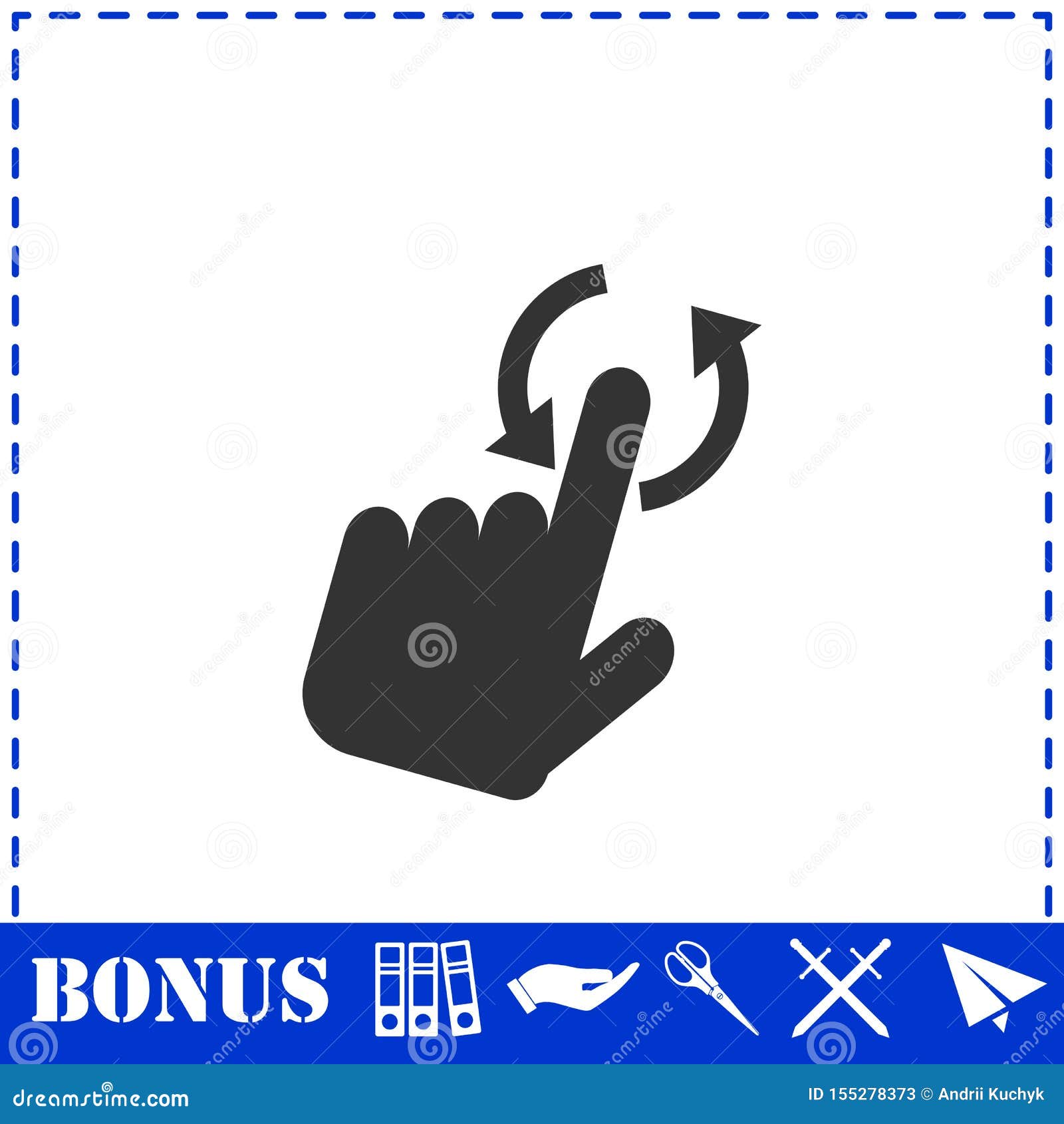 Rotate Smartphone or Cellular Phone or Tablet Icon Flat Stock Vector ...