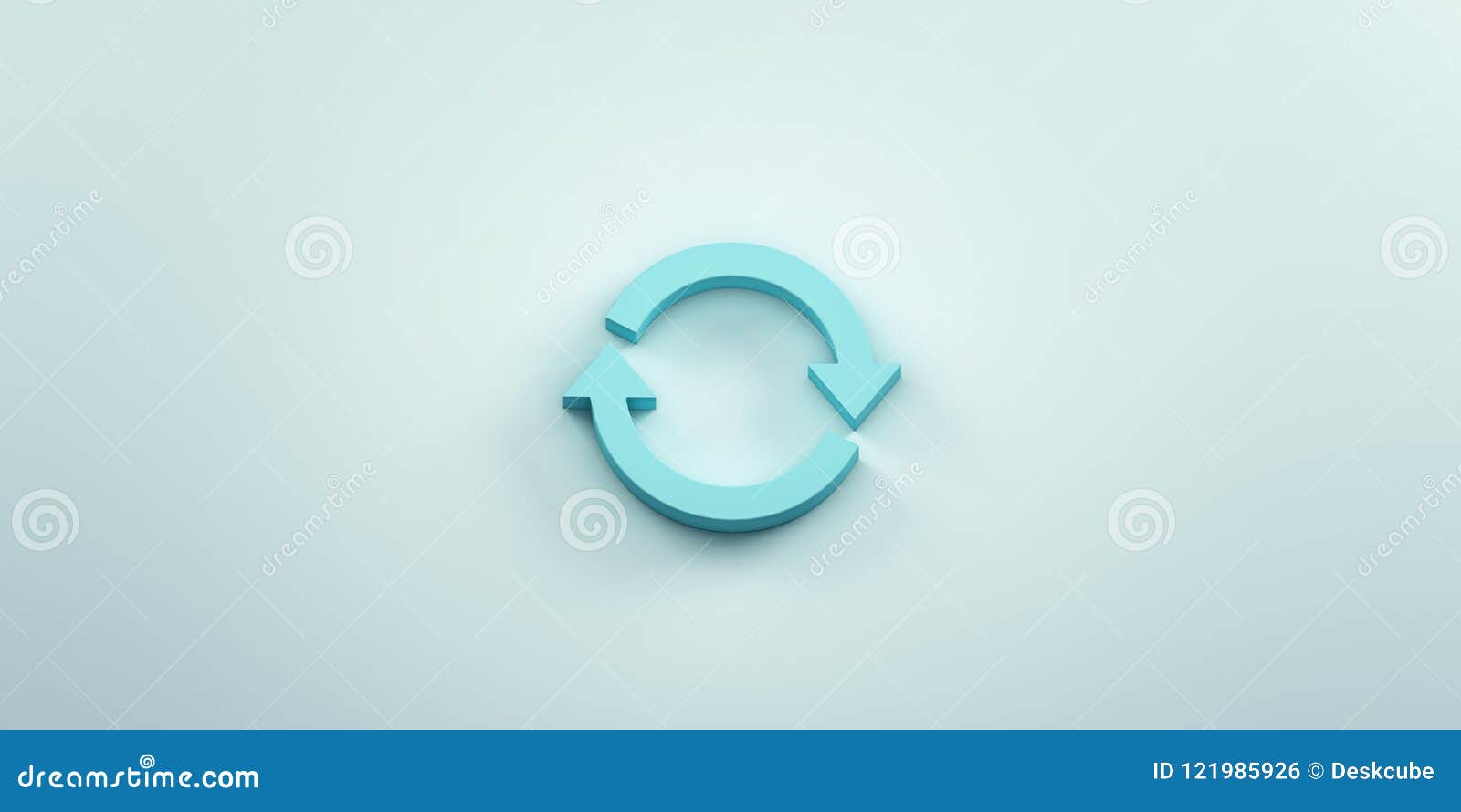 Rotate Red Symbol. 3D Render Illustration Royalty-Free Stock Image ...