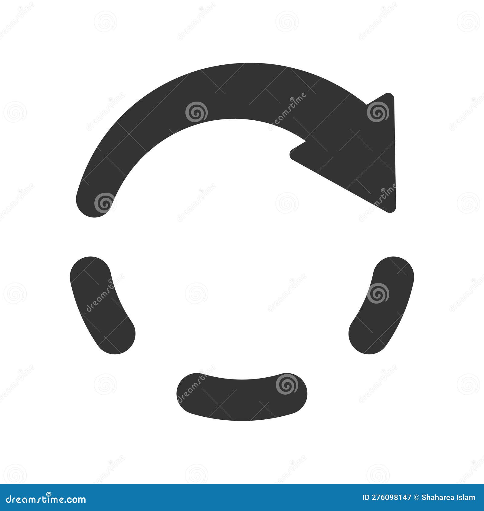 Rotate tools icon stock vector. Illustration of update - 276098147