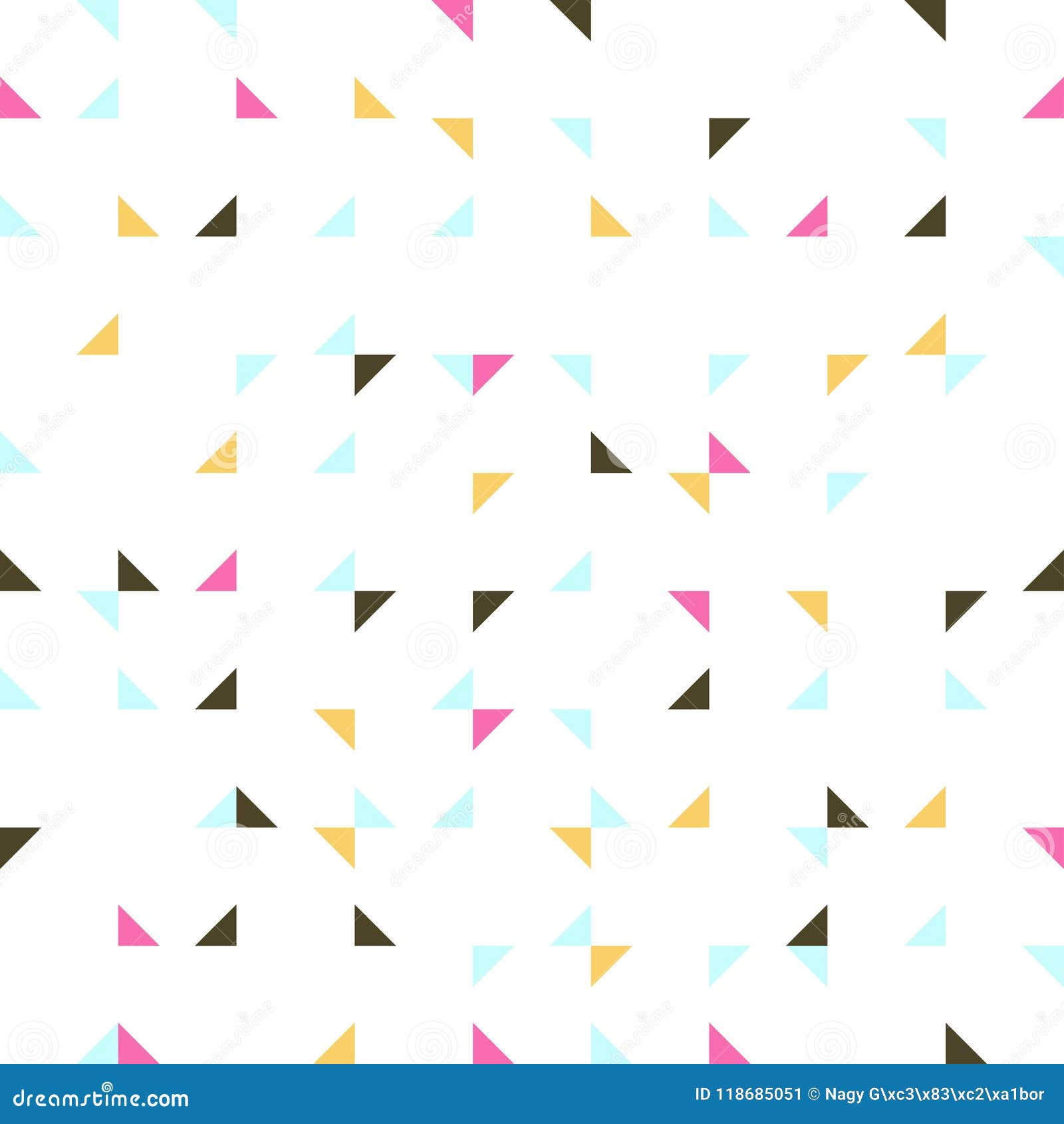 ROTATE TRIANGLE in SQUARE GRID. SEAMLESS GEOMETRIC PATTERN VECTOR Stock ...