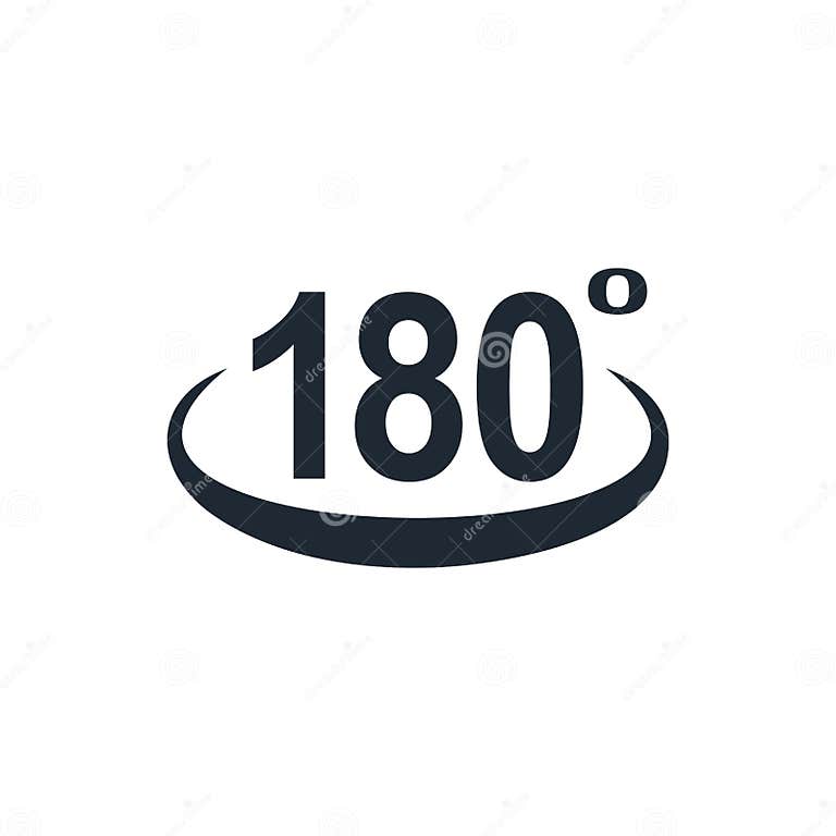 Rotate, turn 180 icon stock vector. Illustration of revolver - 189117232