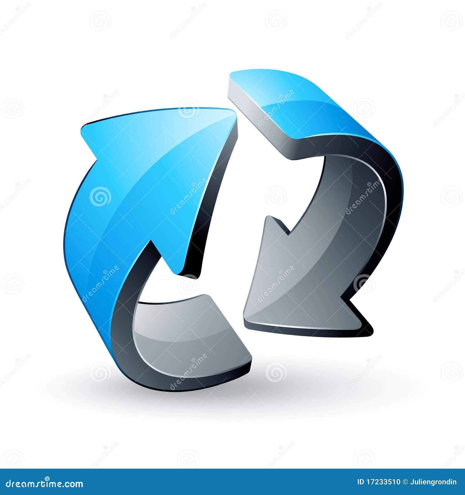 Rotatie pijlen vector illustratie. Illustration of richtingen - 17233510