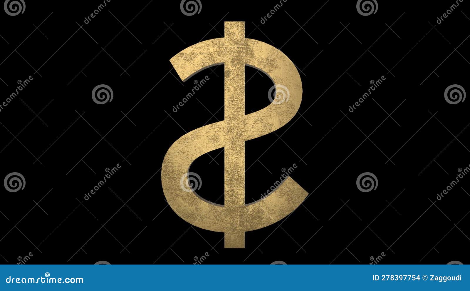 Gold Dollar Sign with Rotation Animation Stock Footage - Video of ...