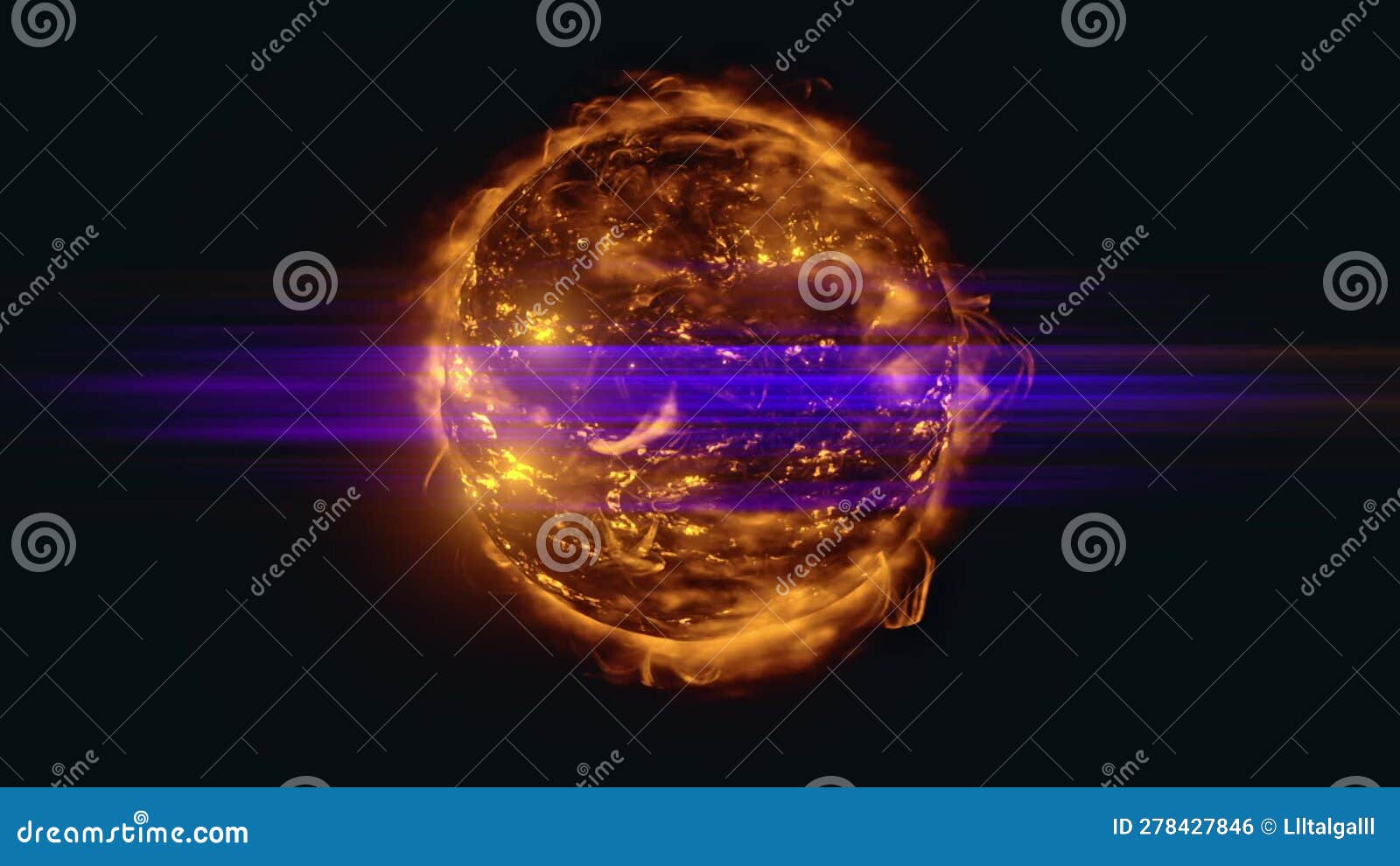 Rotating Around Its Axis, a Hot Neutron Star. Stock Footage - Video of ...