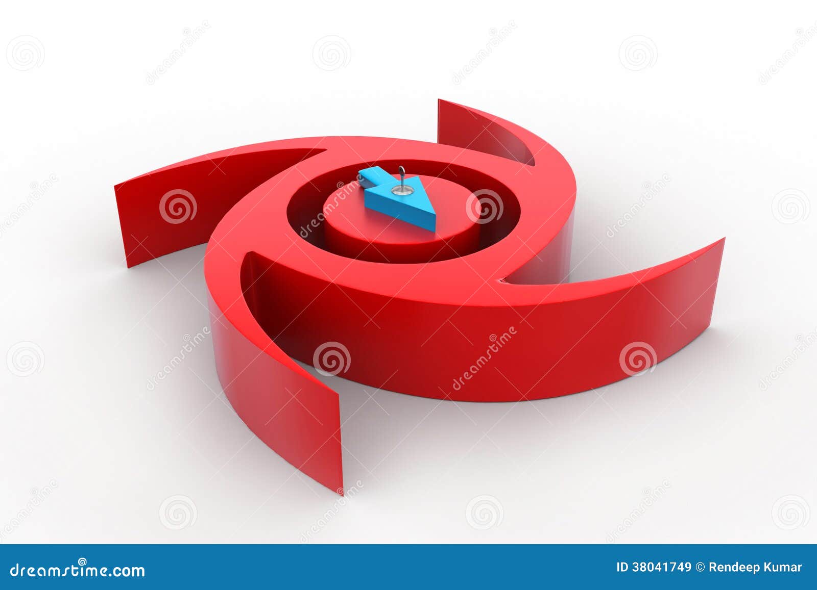 Rotating arrow stock illustration. Illustration of repeat - 38041749