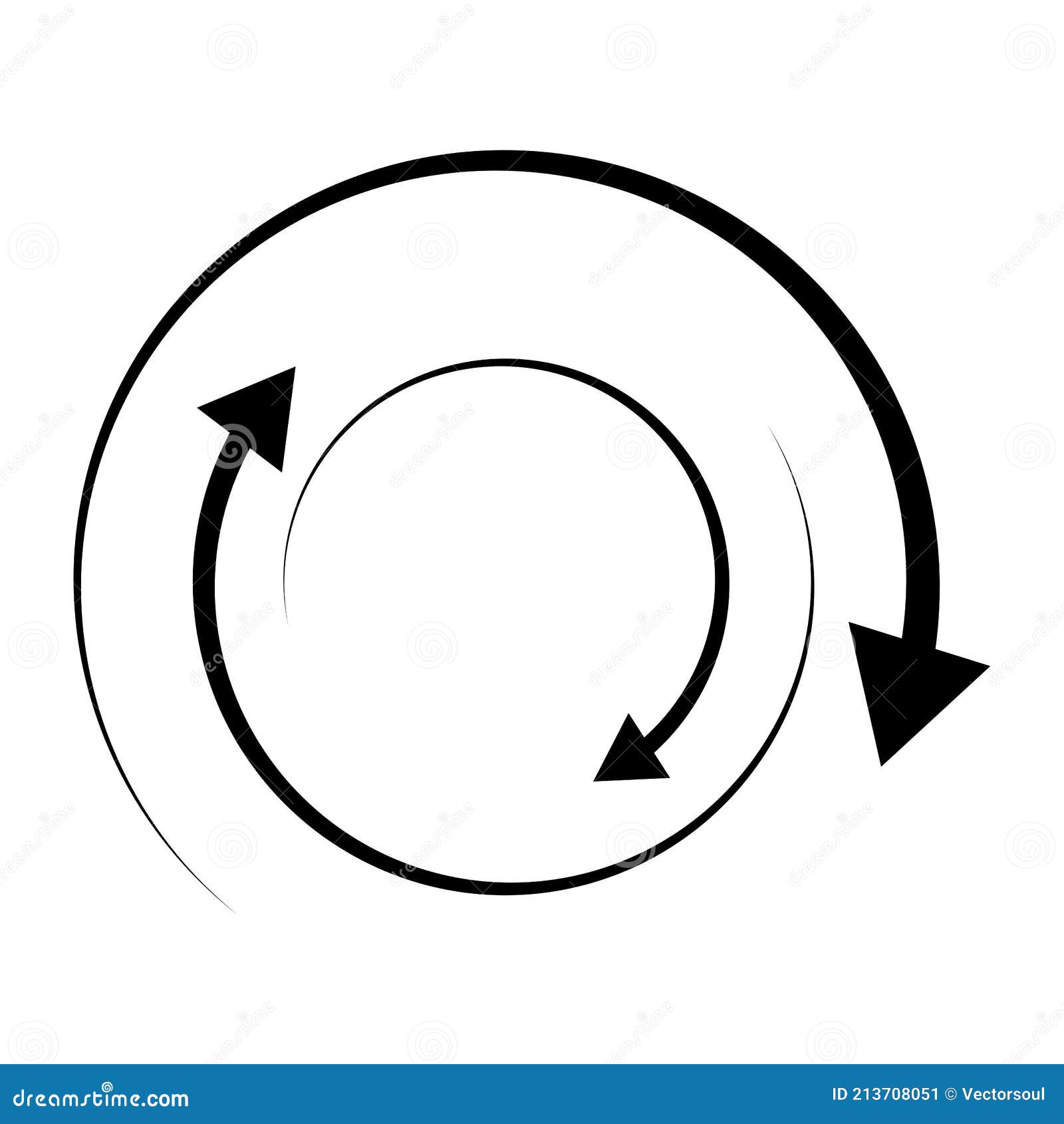 Rotating Arrows. Concentric, Radial, and Circular Arrow Element Stock ...