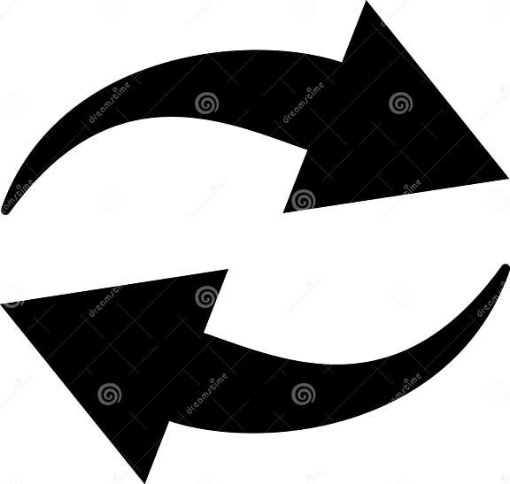 Rotating Arrows Creating a Continuous Circular Motion, Symbolizing Concepts of Refresh, Reload ...