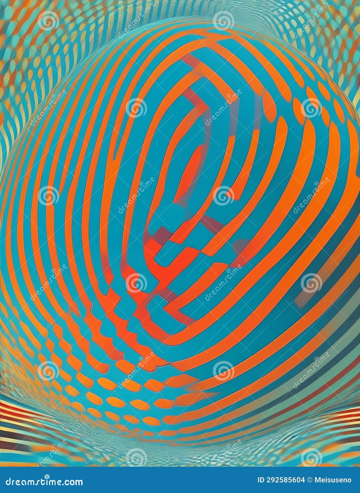 Rotating Ball Zigzag Line Pattern, Optical Illusion Illustration Stock ...