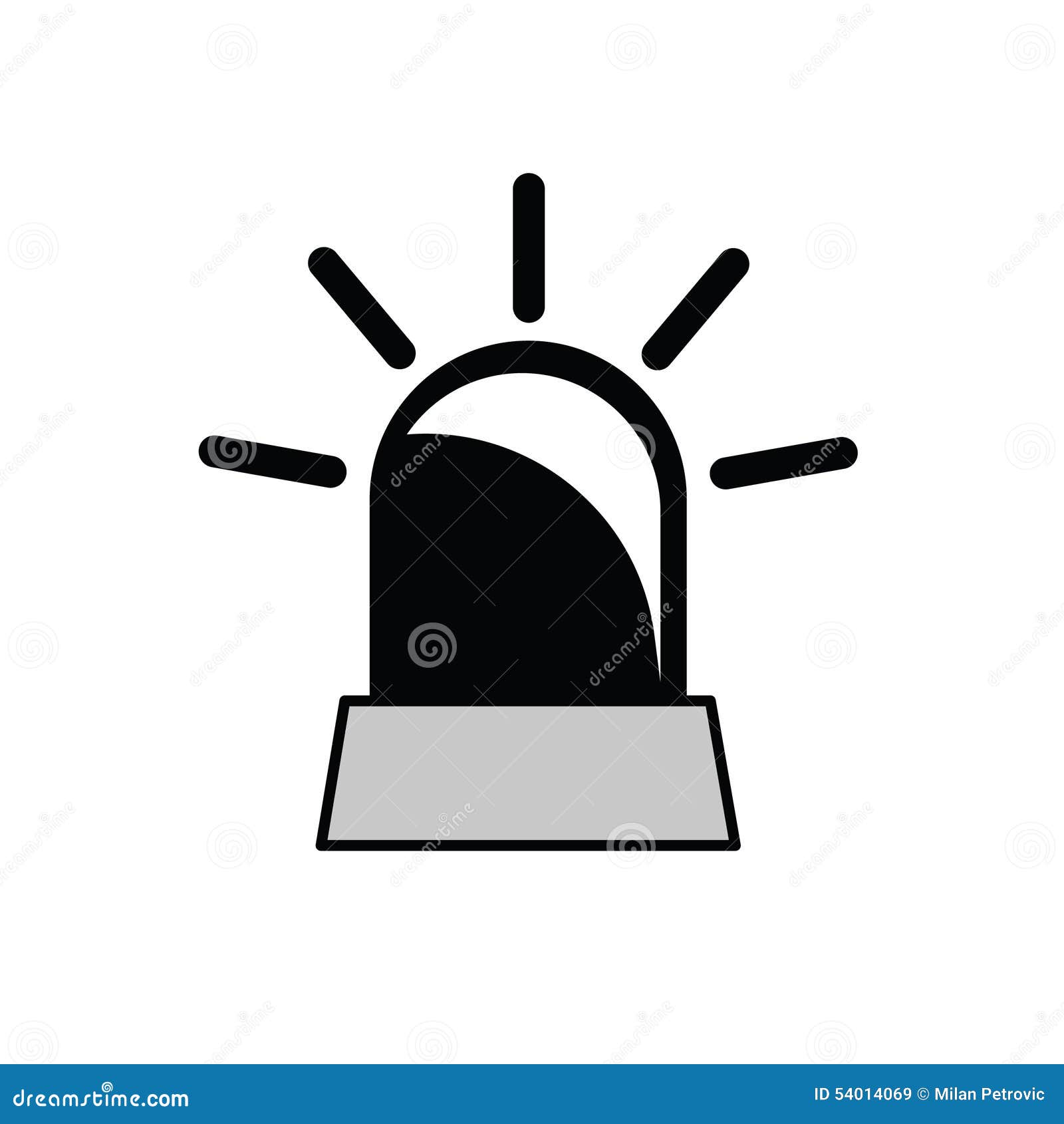 Rotating Beacon Stock Vector - Image: 54014069