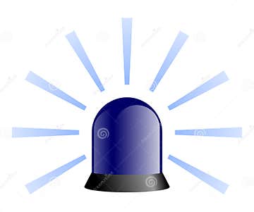 Rotating Beacon - Blue stock illustration. Illustration of shine - 8428259