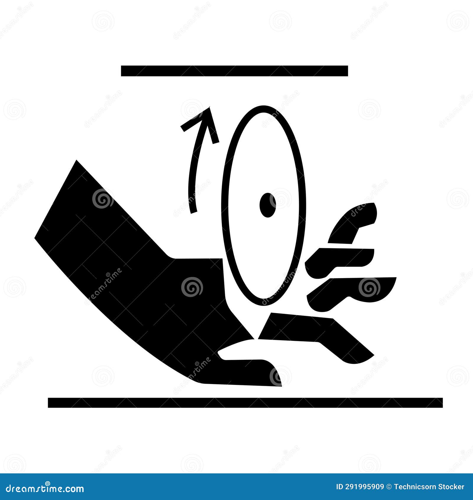 Rotating Blade Black Icon,Vector Illustration, Isolate on White ...