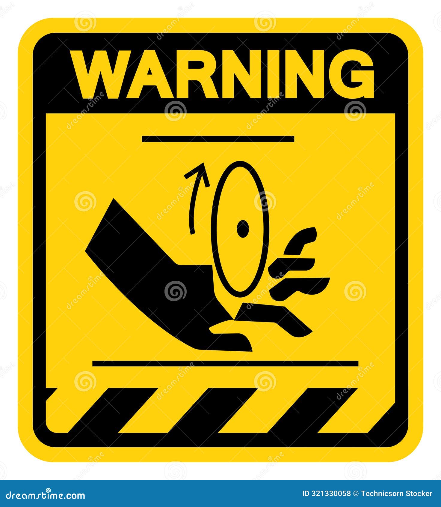 Rotating Blade Warning Sign, Vector Illustration, Isolate on White ... Rotating Blade Warning Sign, Vector Illustration, Isolate on White ...