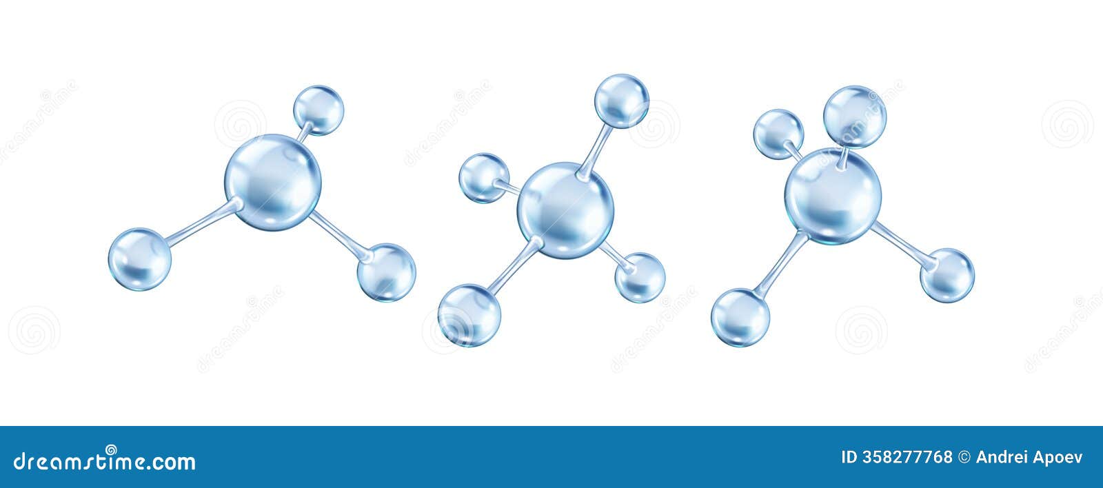 Blue Collagen Droplet Isolated On Transparent Background. Vector ...
