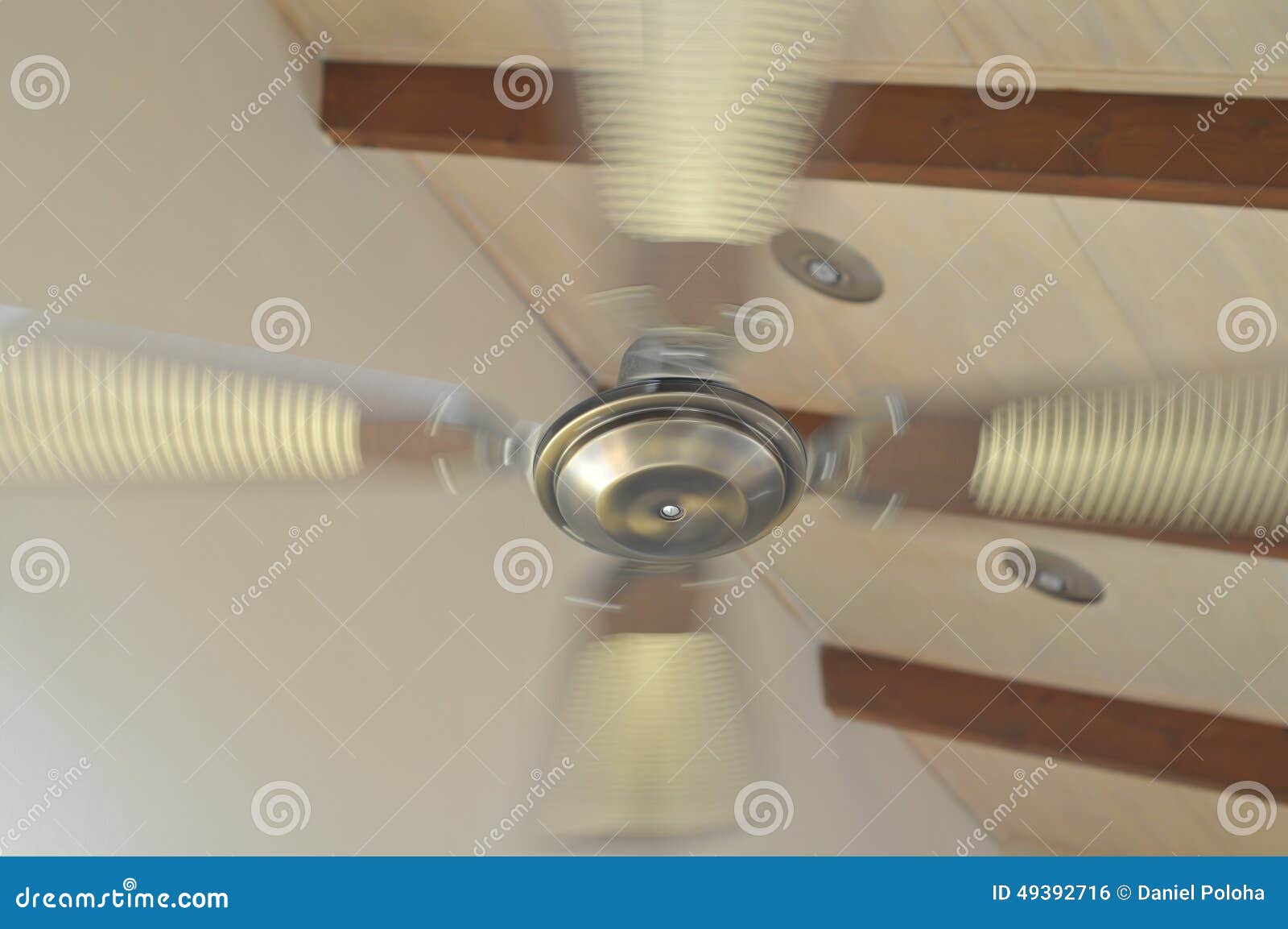 Rotating ceiling fan stock photo. Image of bladed, cover - 49392716