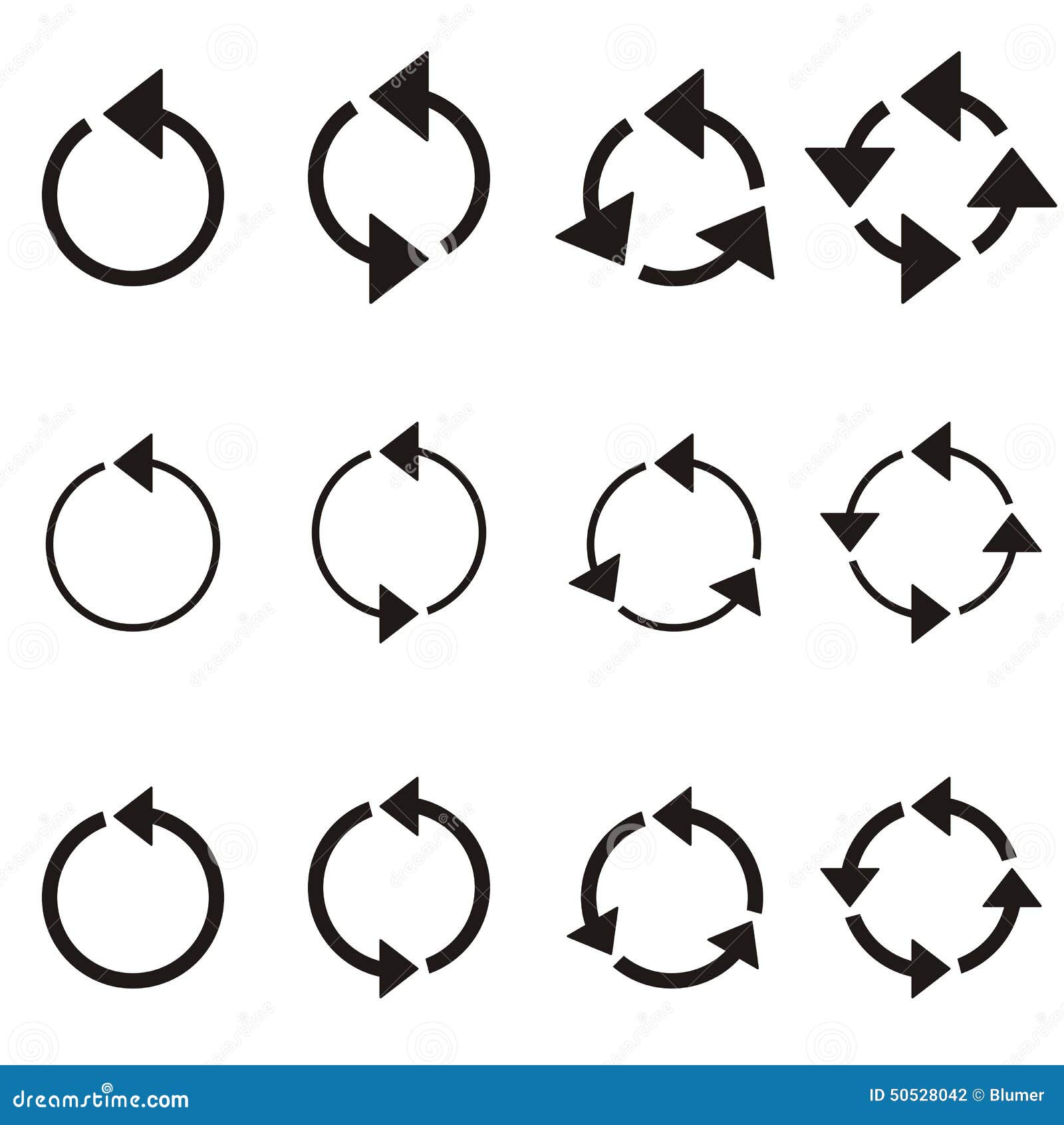 Rotating circle arrows stock vector. Illustration of package - 50528042