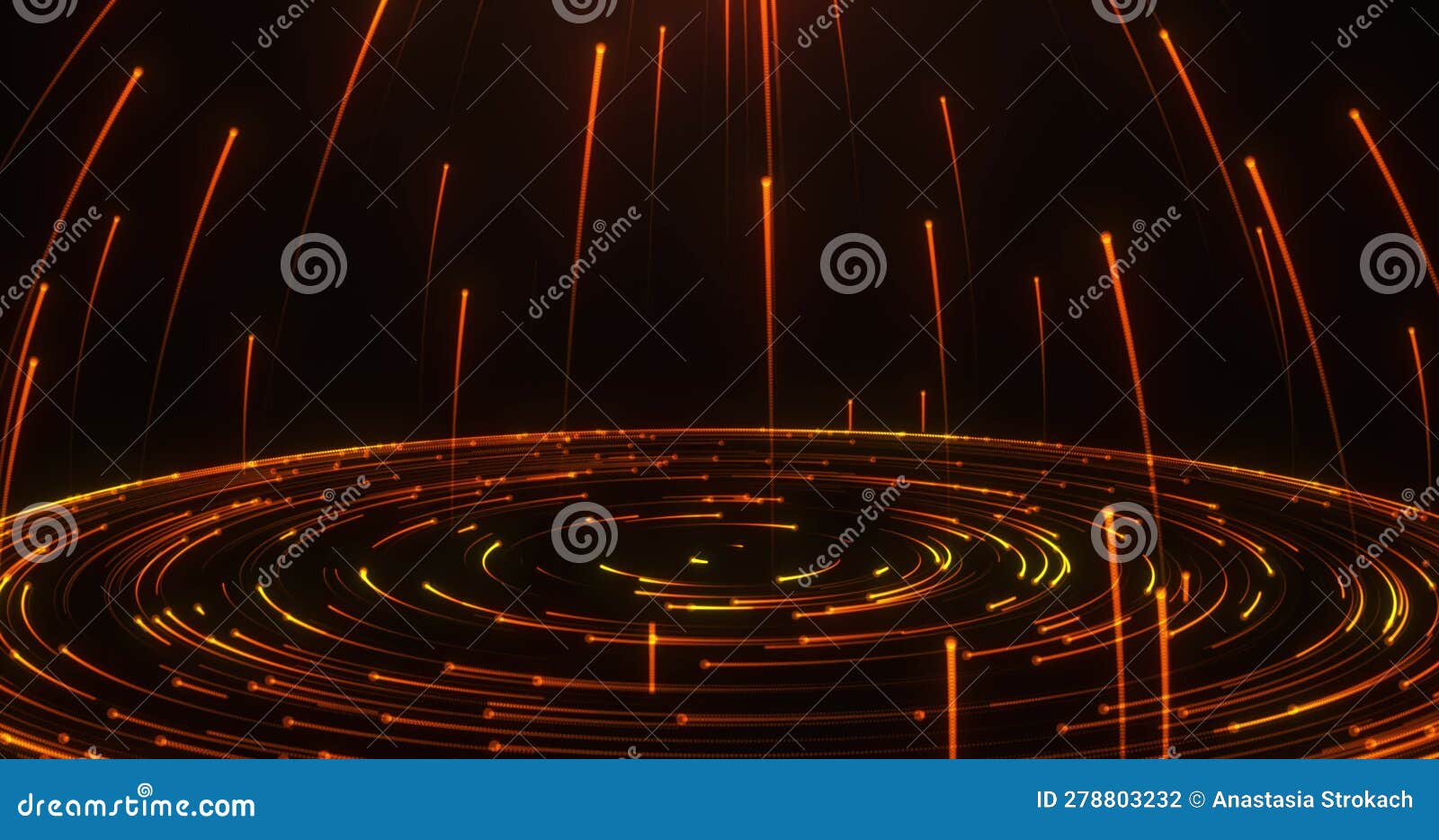 A Rotating Circle of Particles Emits Bright Beams of Light, a Golden ...