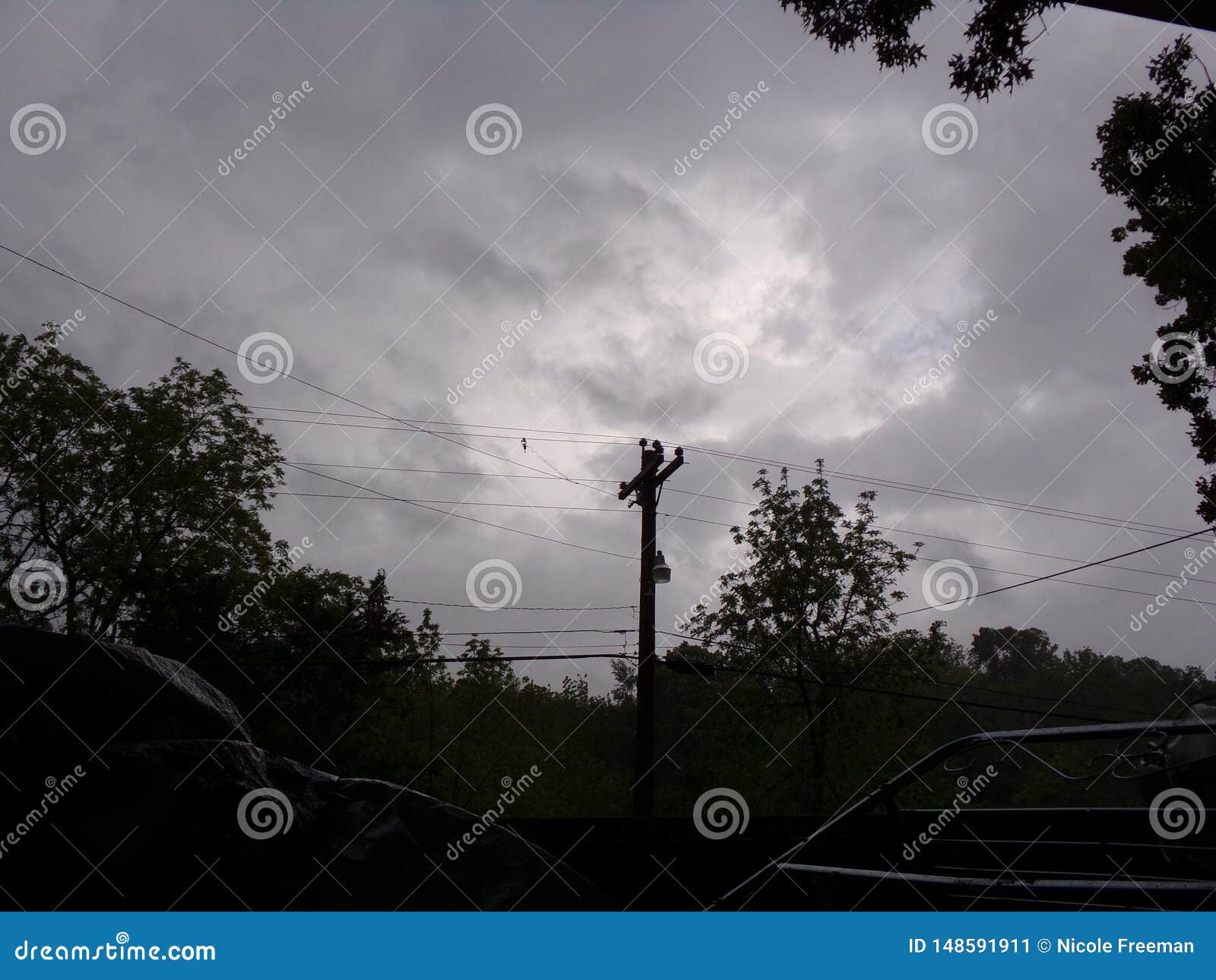 Rotating clouds stock image. Image of tornado, rain - 148591911