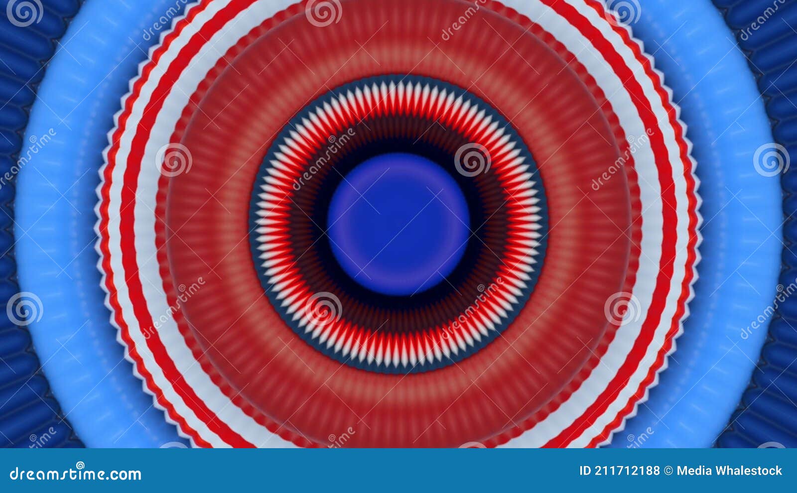 Rotating Concentric Circles Target with Psychedelic Effect. Animation ...