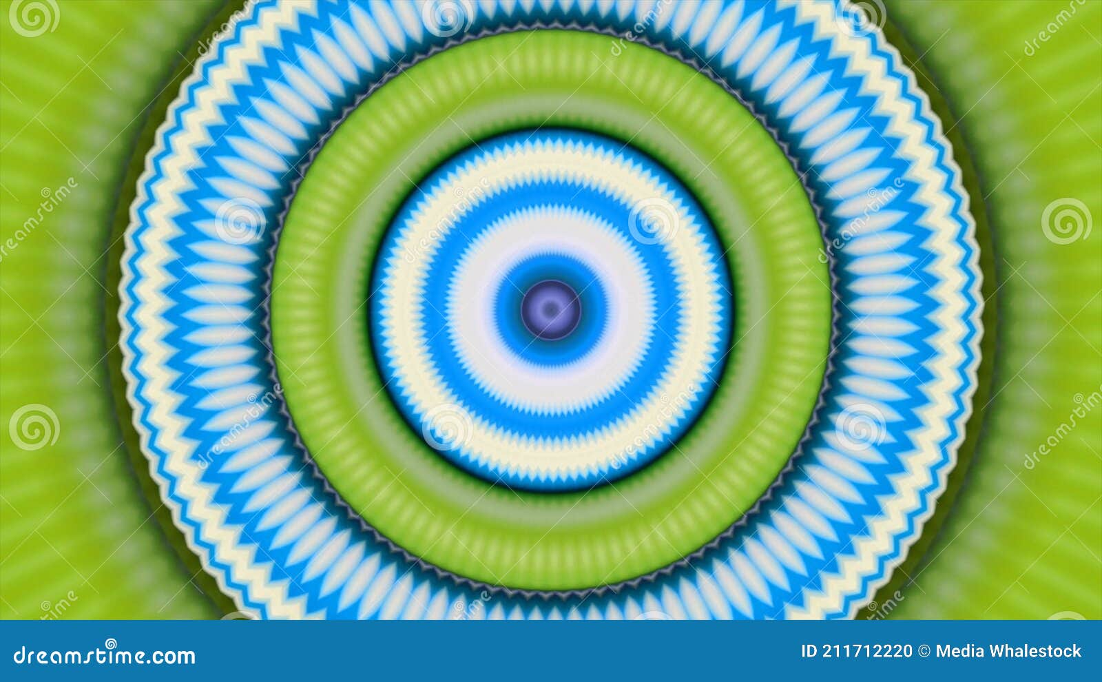 Rotating Concentric Circles Target with Psychedelic Effect. Animation ...