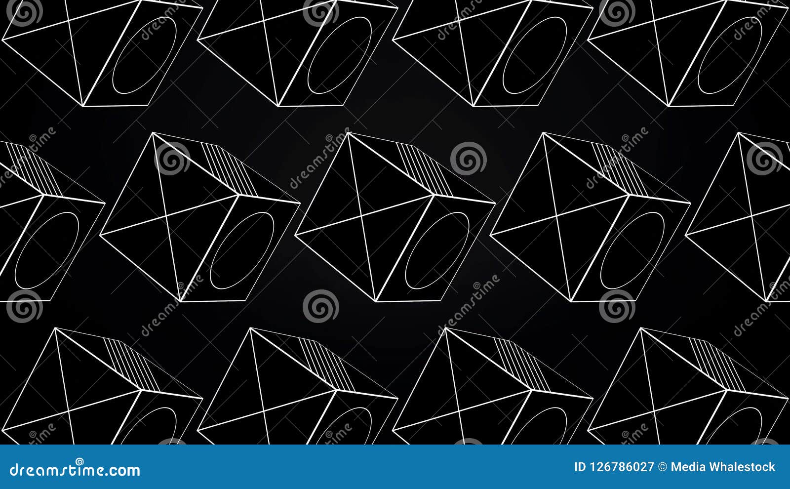 Rotating Cubes Animation - Looping. Animation Rotating Cubes of White ...