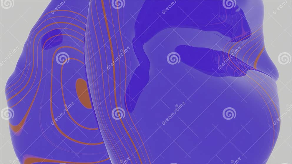 Rotating 3d Figure with Jelly Texture. Design Stock Image - Image of ...