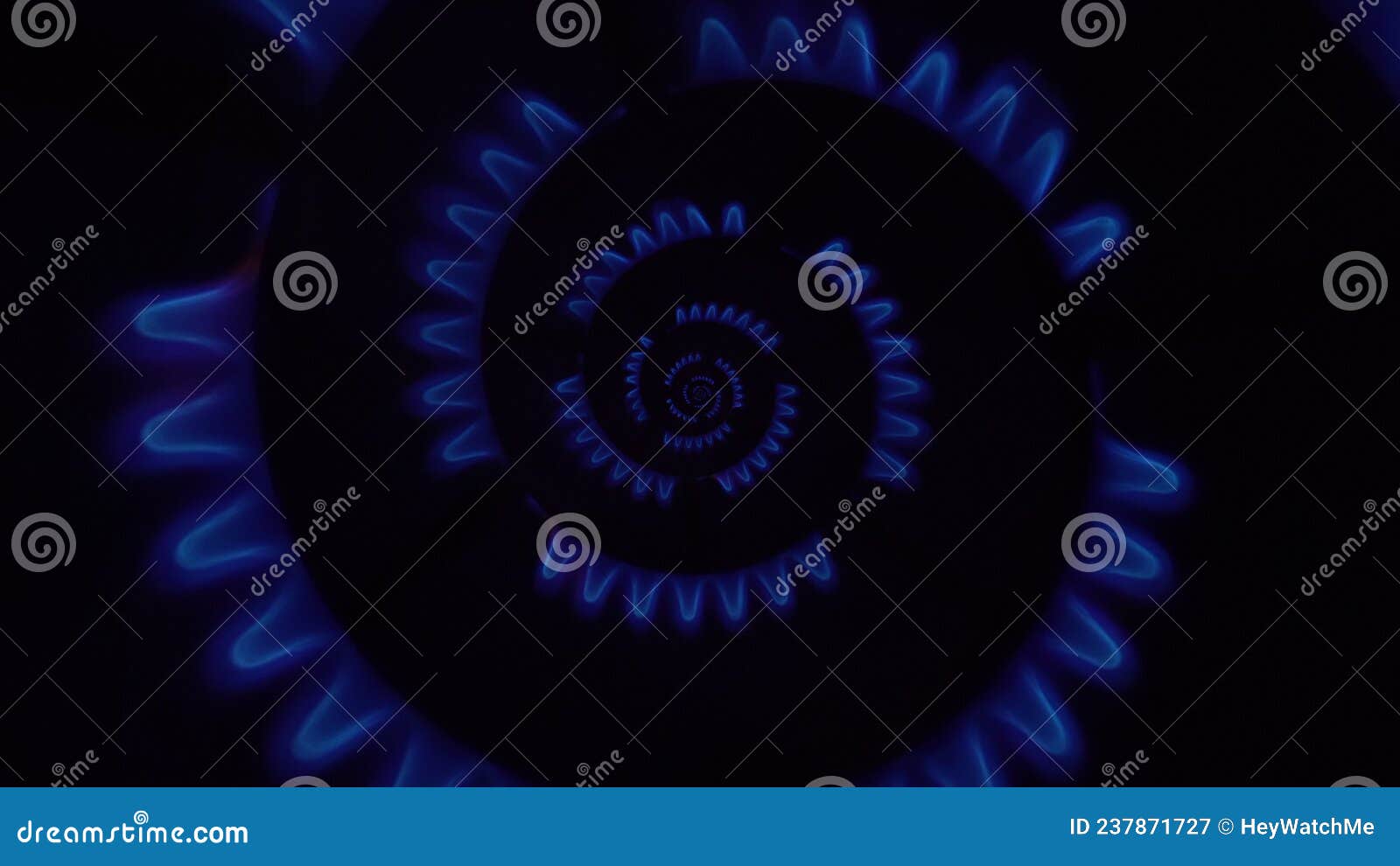 Rotating Dark Blue Fire Flames Spiral Stock Video - Video of seamless ...