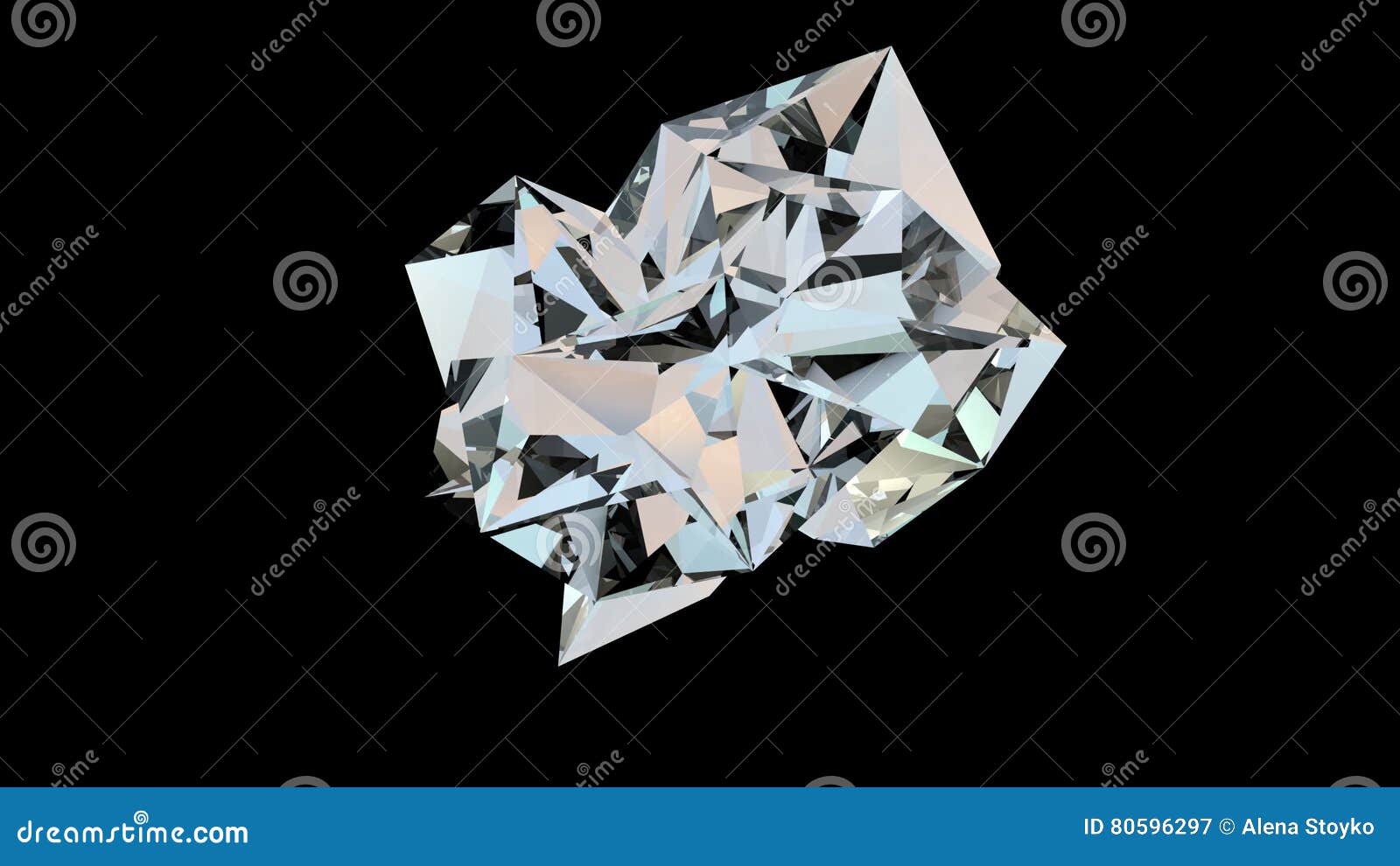 Rotating diamond crystal stock video. Video of luxury - 80596297