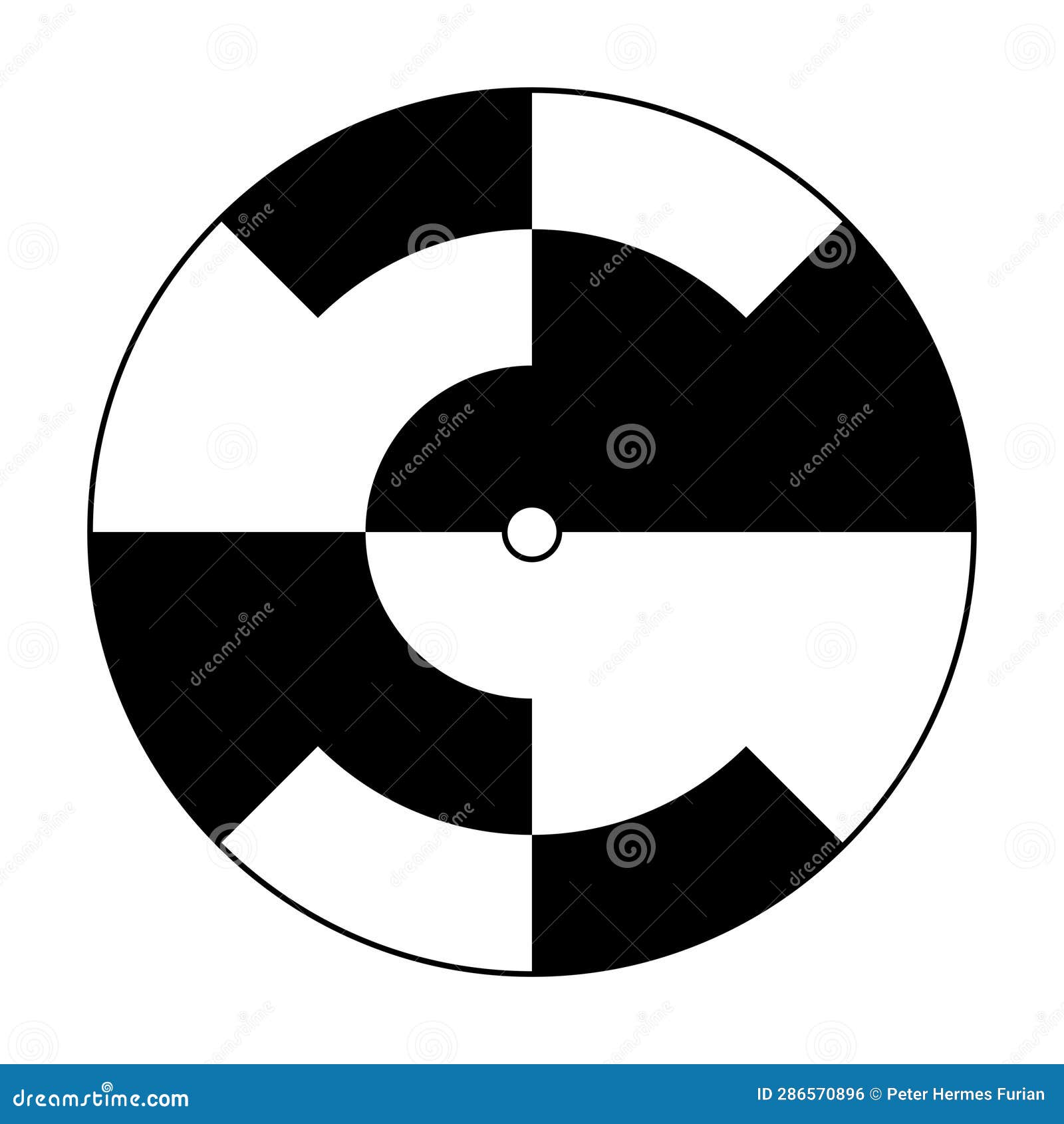 Template for a Rotating Disk To Turn the Whole Surface into Gray Color ...