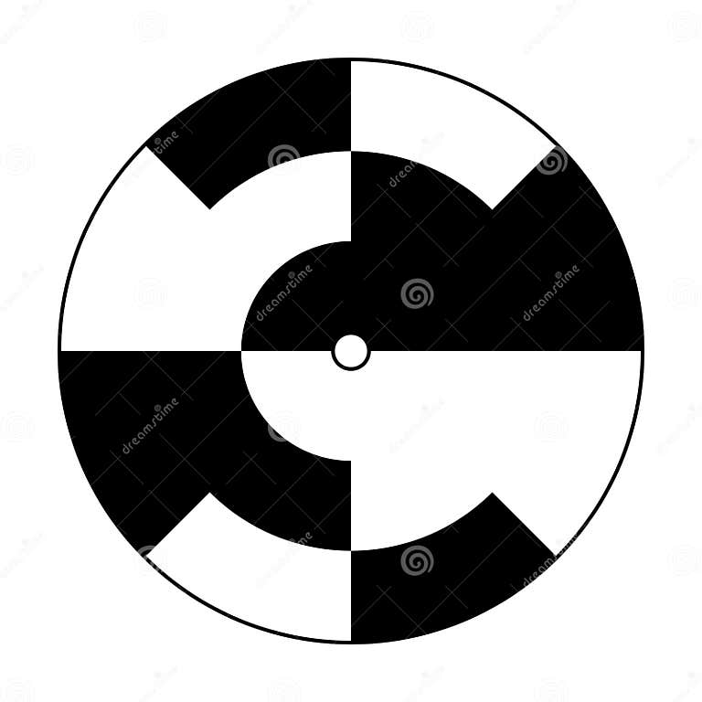 Template for a Rotating Disk To Turn the Whole Surface into Gray Color ...