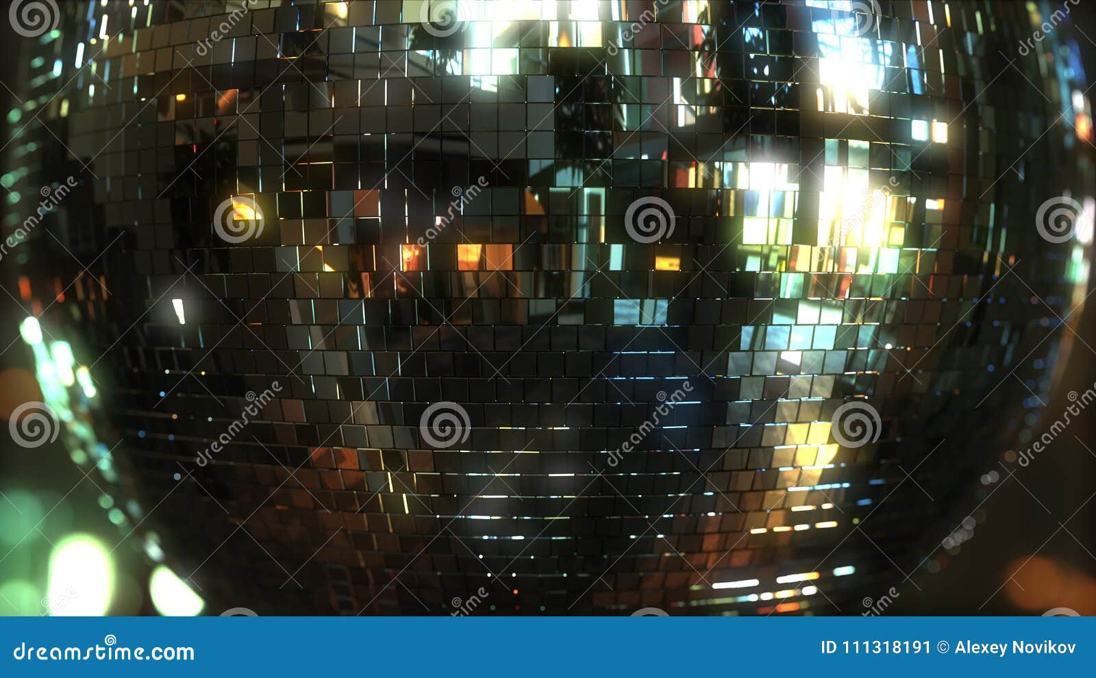 Mirror Disco Ball. Dancing or Party Concepts. 3D Rendering Stock Image ...