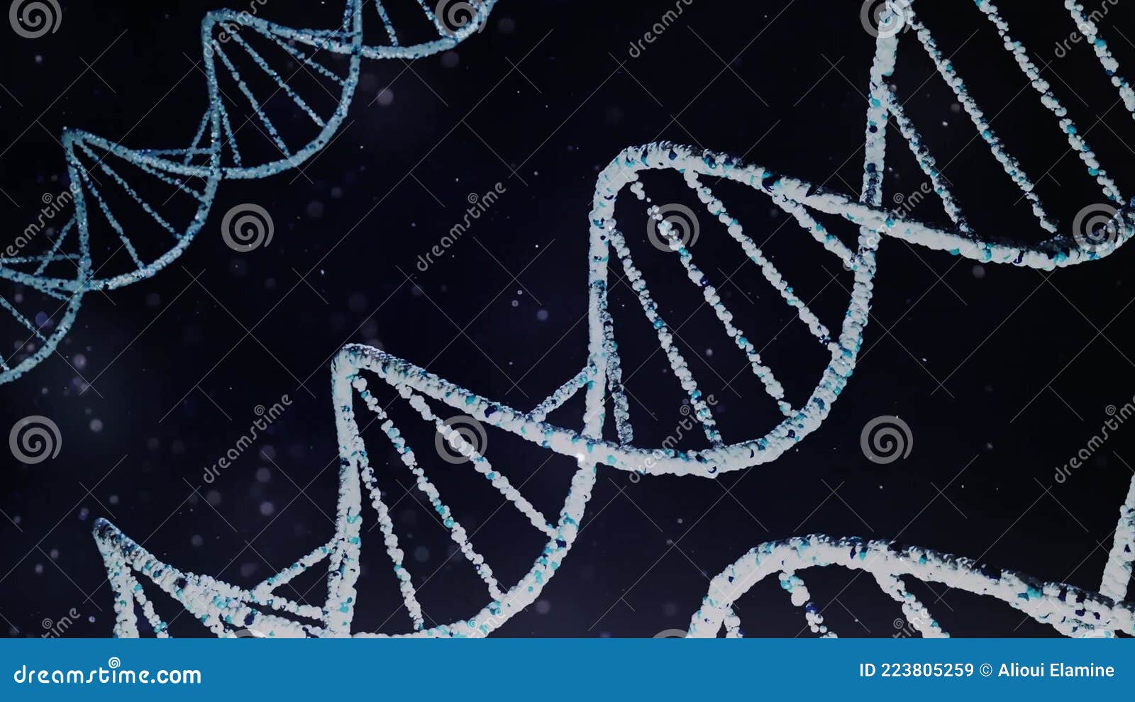 Rotating DNA stock video. Video of chromosome, biotechnology - 223805259