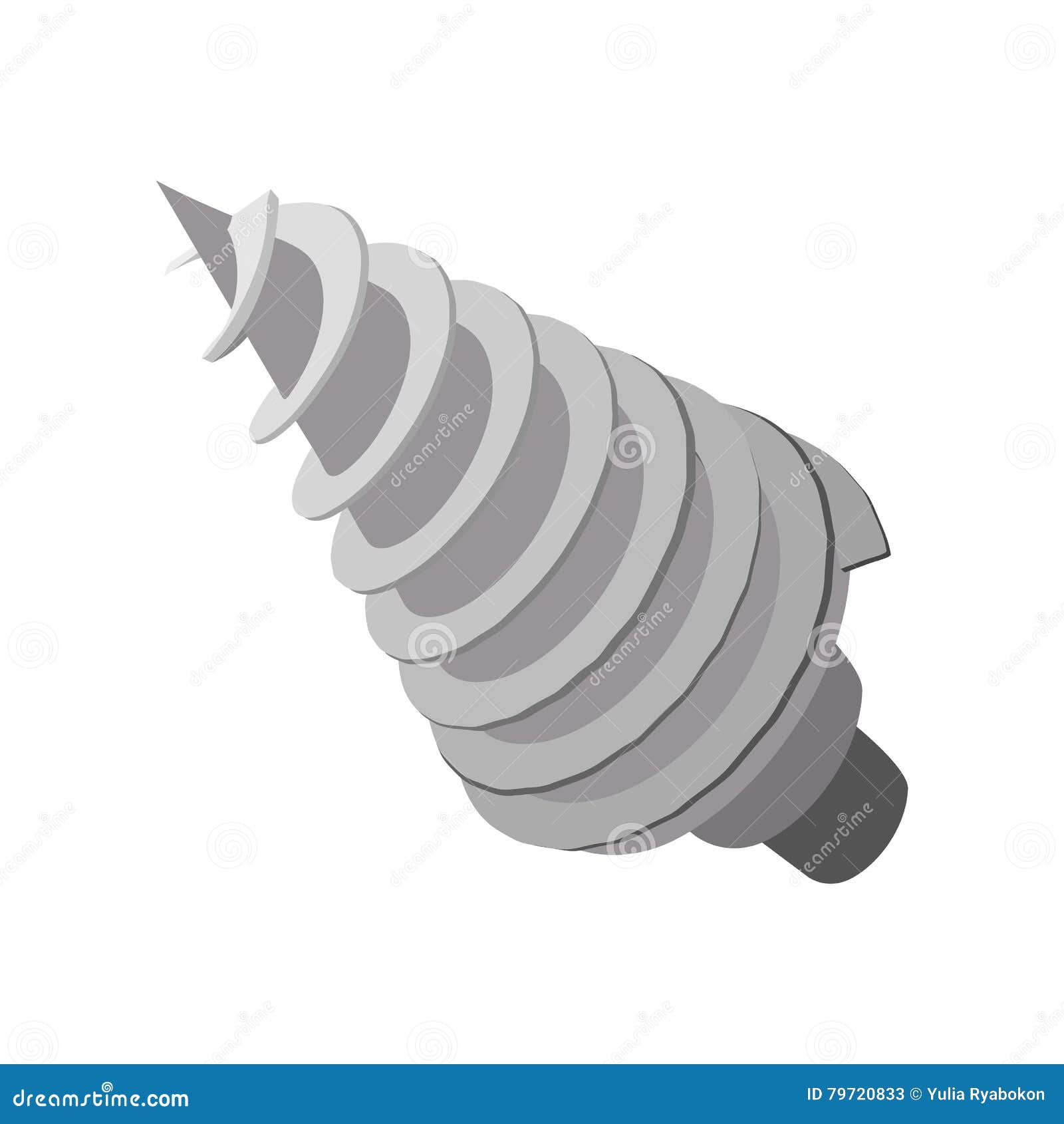 Rotating Drill Cartoon Icon Stock Vector - Illustration of drilling ...