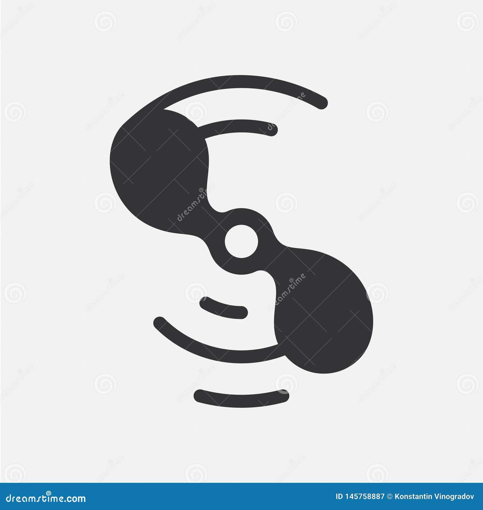 Rotating Fan. Simple Flat Icon Stock Illustration - Illustration of ...