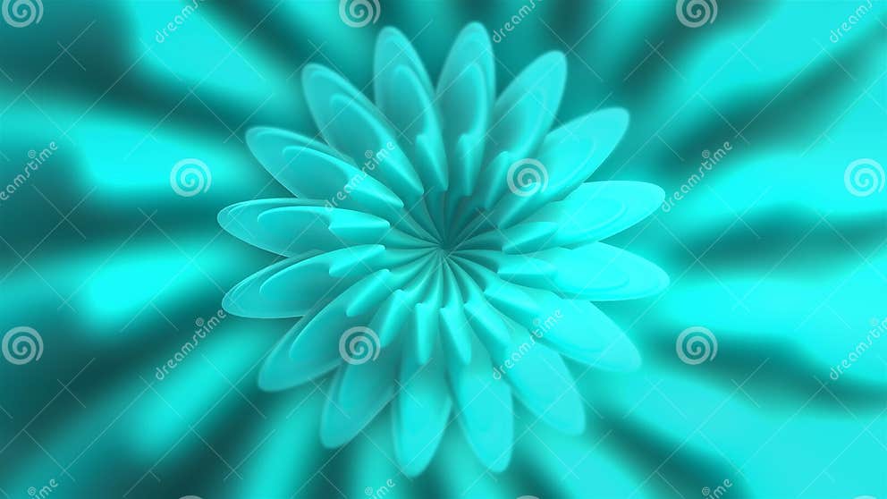 Rotating Flower Pattern. Motion. Beautiful 3d Flower Rotates and ...