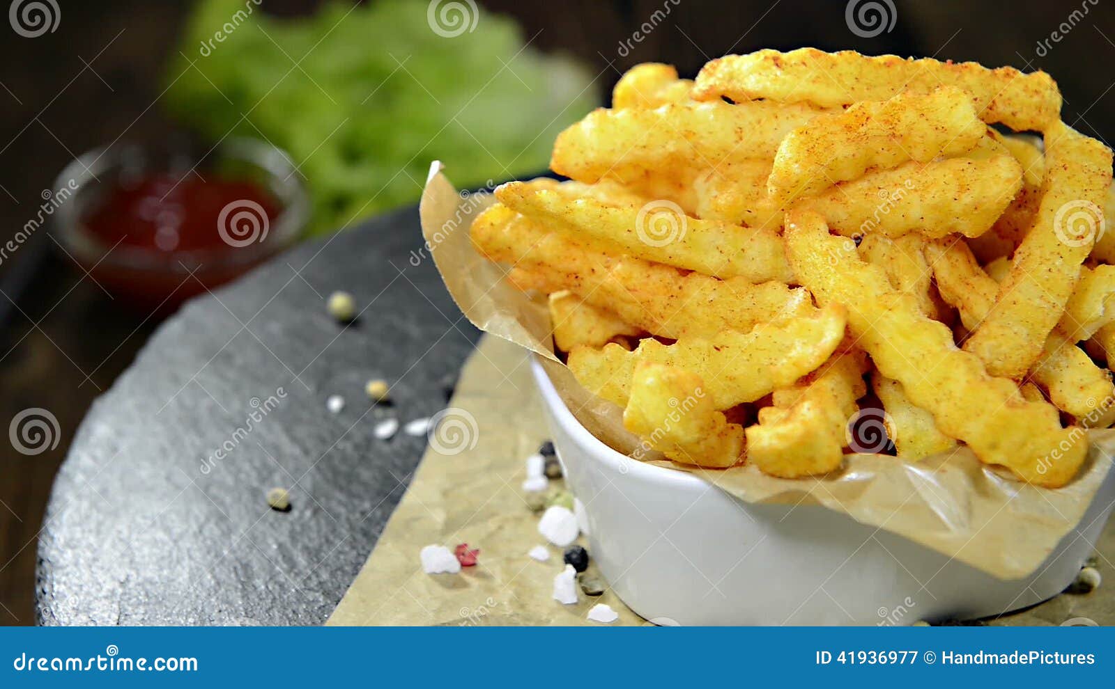 Rotating French Fries (loopable) Stock Video - Video of cuisine ...