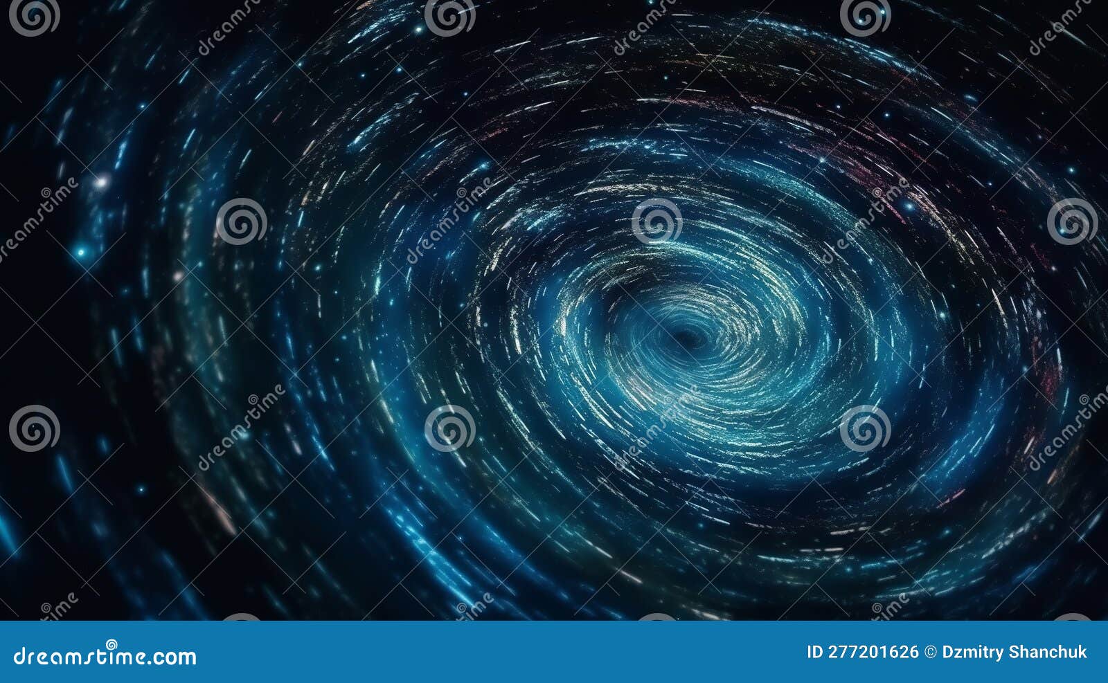 Rotating Galaxy Generative AI Rotating Stock Photo - Image of blue ...