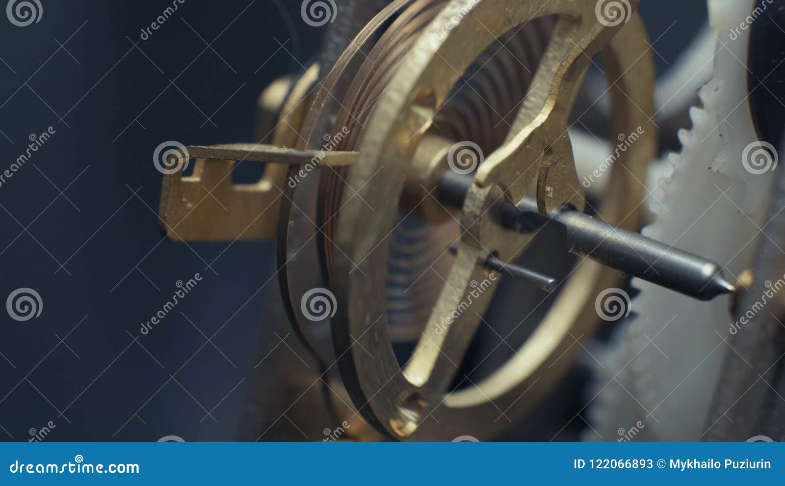 Rotating Gears Mechanical Watches. Pendulum Clock. 4K Stock Video ...